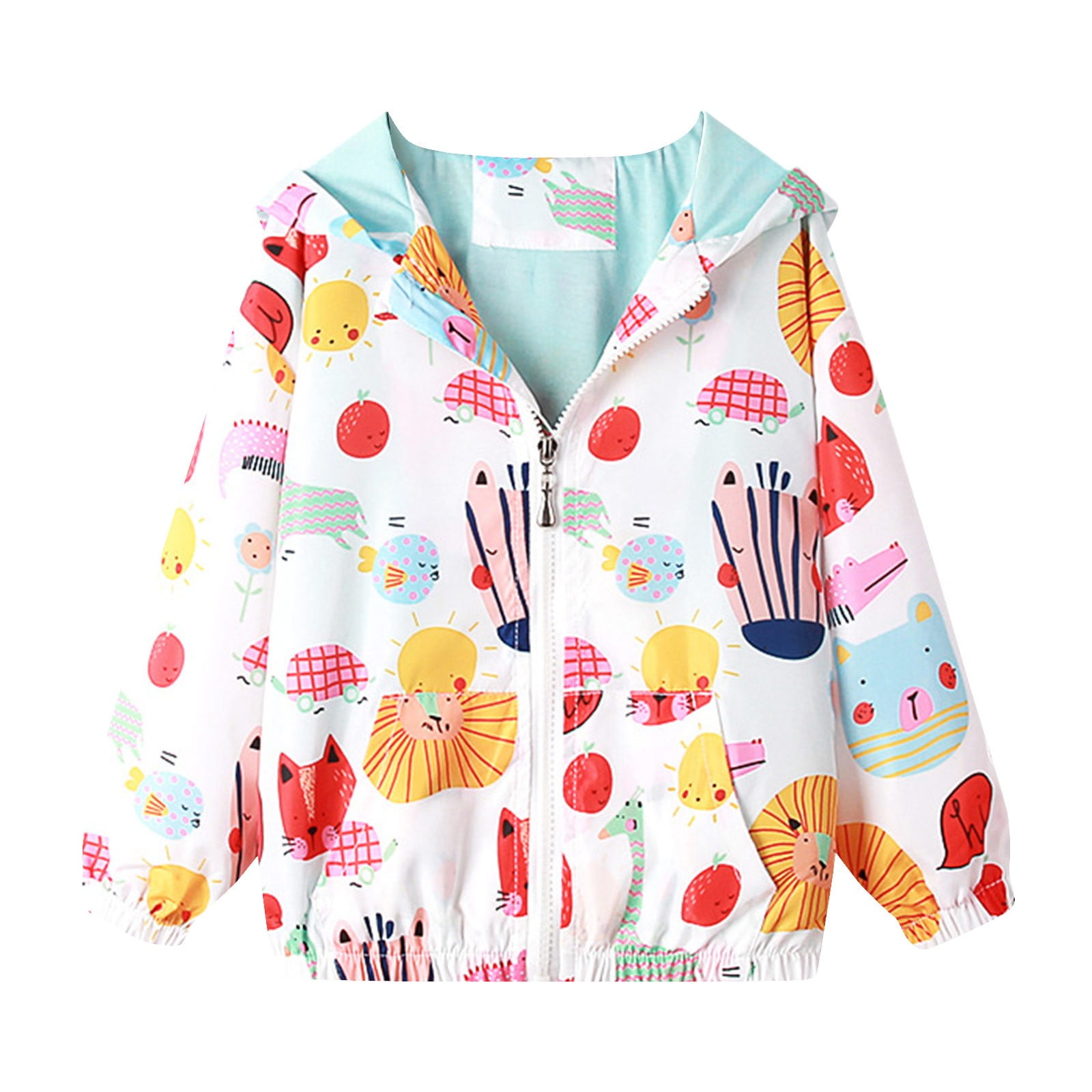 Gubotare Kids Raincoats for Girls Girls Rain Jacket Waterproof ...