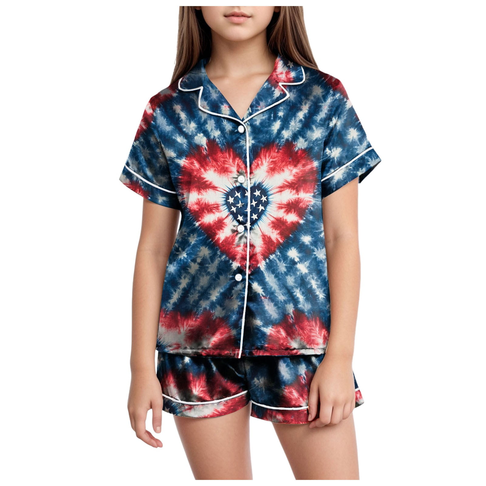 Gubotare Kids Summer Pajamas Girls Pajamas Short Sets 2 Piece Summer ...