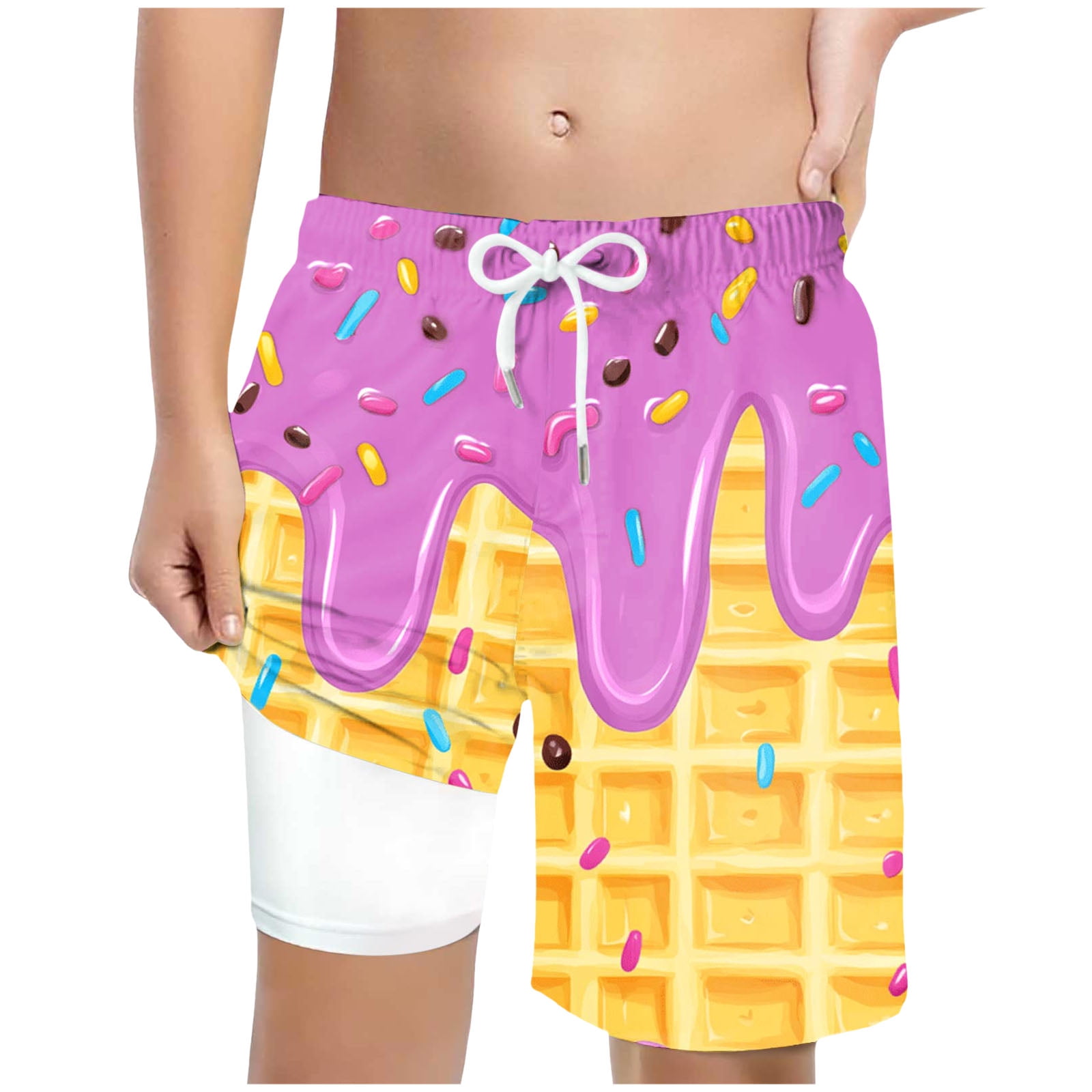 Gubotare Little Boy Swim Trunks Ice Cream Boy Swim Trunks Waffle Or ...
