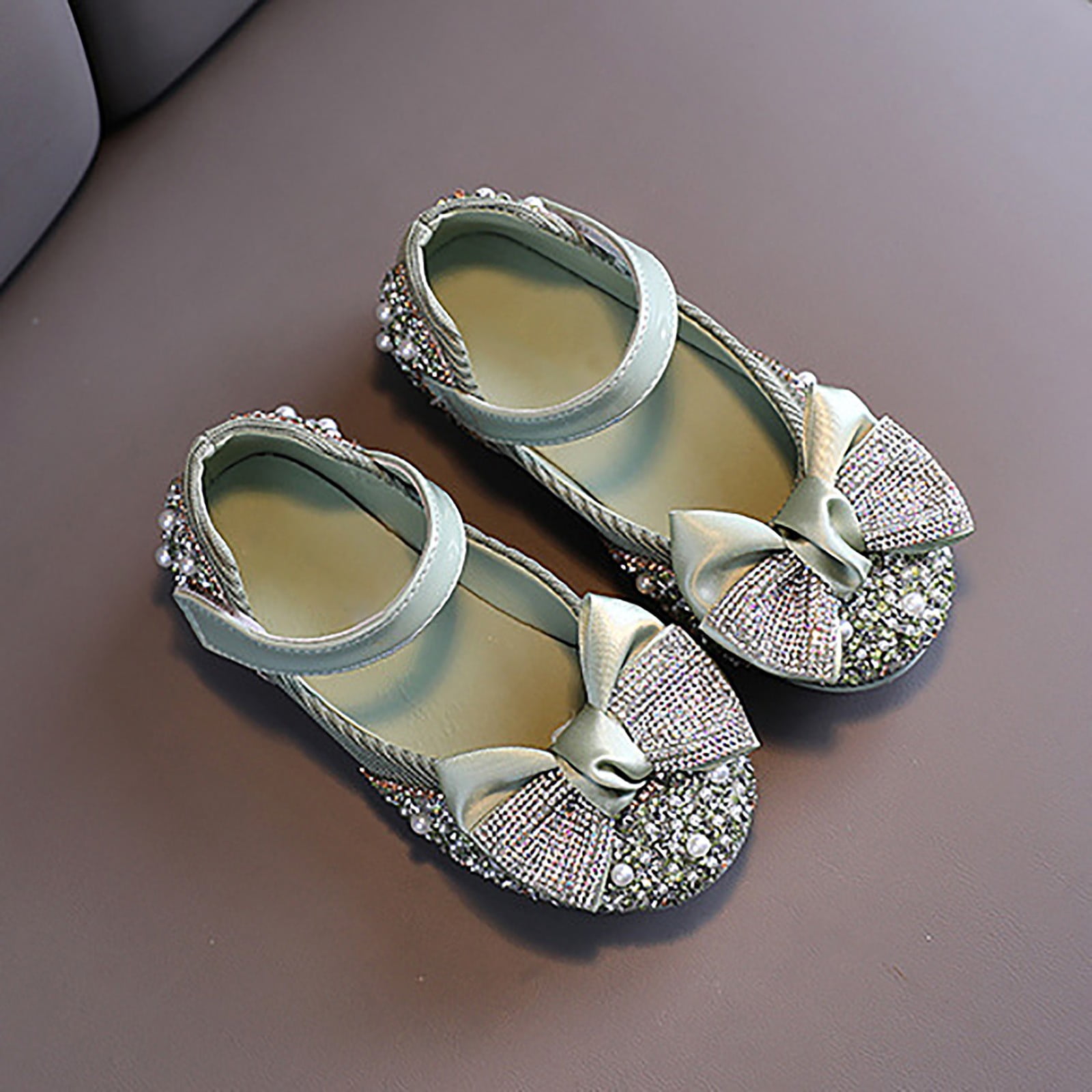 Kids Summer Shoes PANDANINJIA Girls T-Strap Sandals - Closed Toe Dress ...