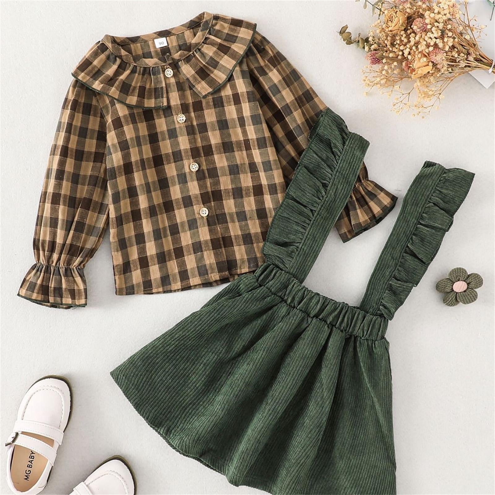 Gubotare Matching Skirt Sets Girl's 2 Piece Outfits Sleeveless Ribbed ...