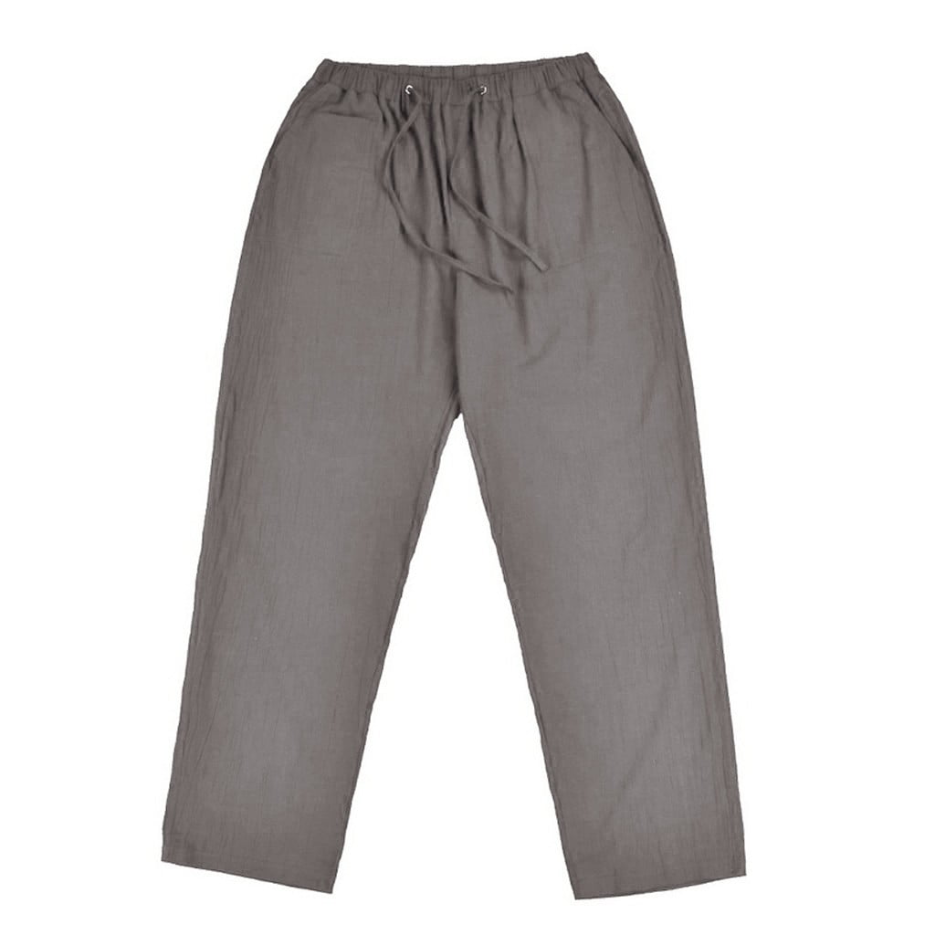 Gubotare Men's Pants Big and Tall Mens Cargo Pants Elastic Waist for ...