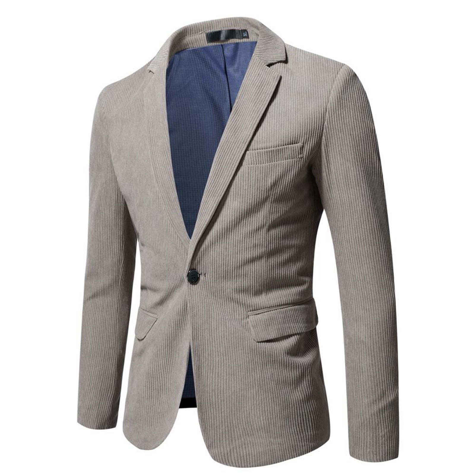 Gubotare Mens Blazers Slim Fit Business Casual Men Suit Sport Coat One ...