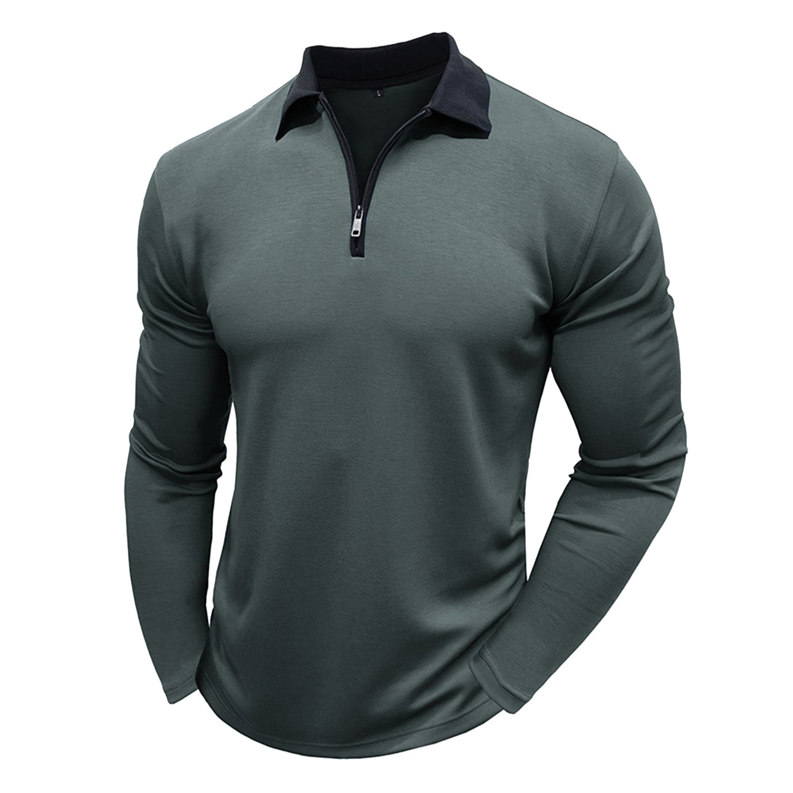 Gubotare Mens Polo Shirts Long Sleeve Mens Polos Shirts Long Sleeve Men ...