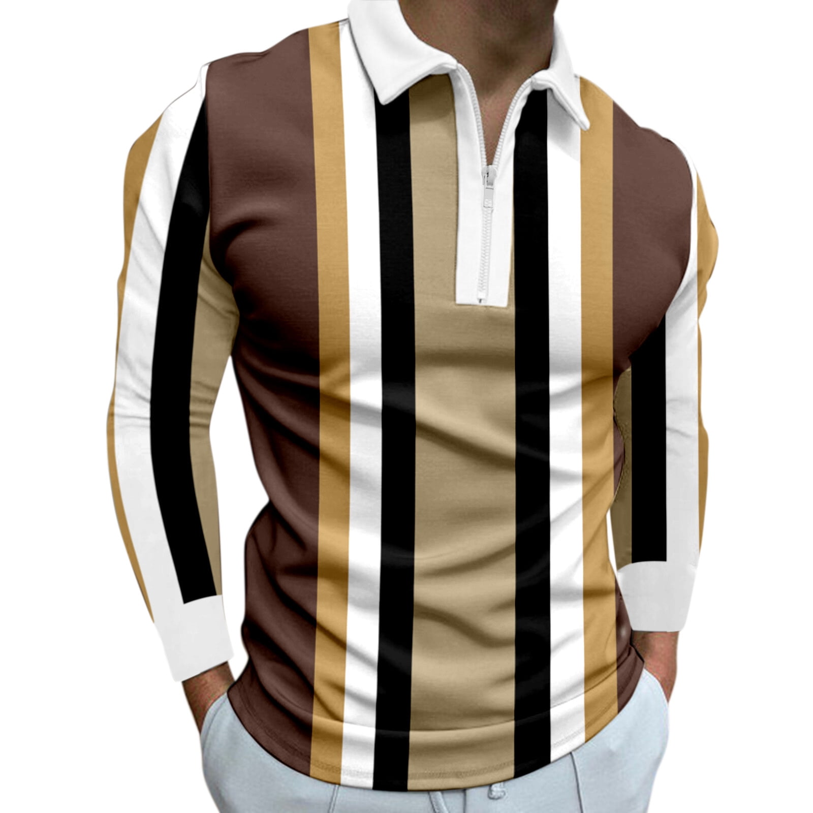 Gubotare Mens Polos Shirts Long Sleeve Big and Tall Polo T Shirts for ...