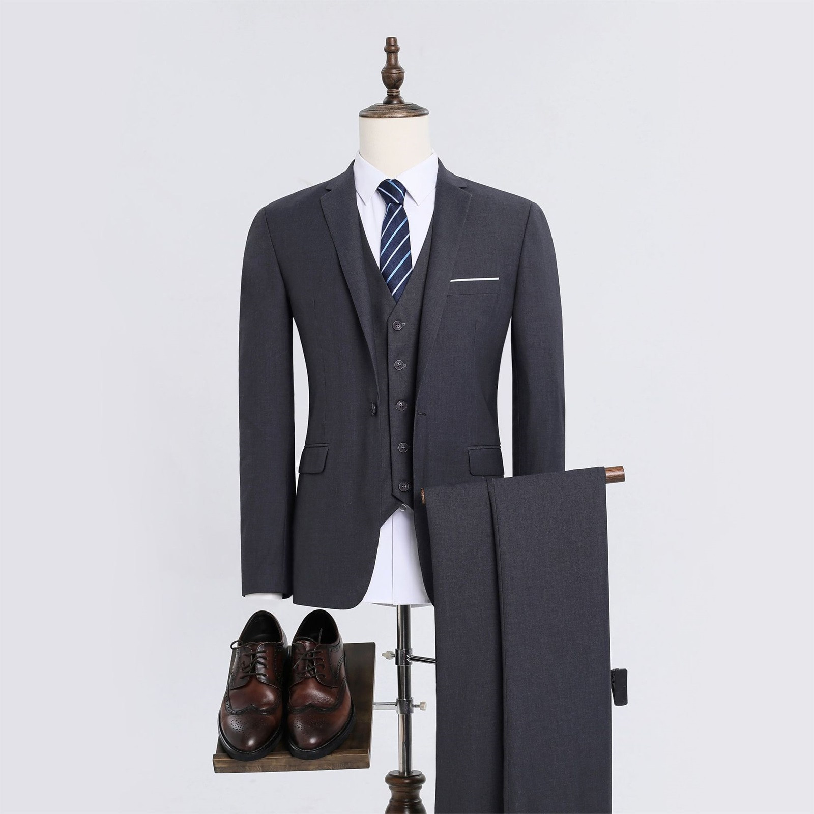 Gubotare Mens Suit Jacket Big And Tall One Button Slim Fit Single Party ...