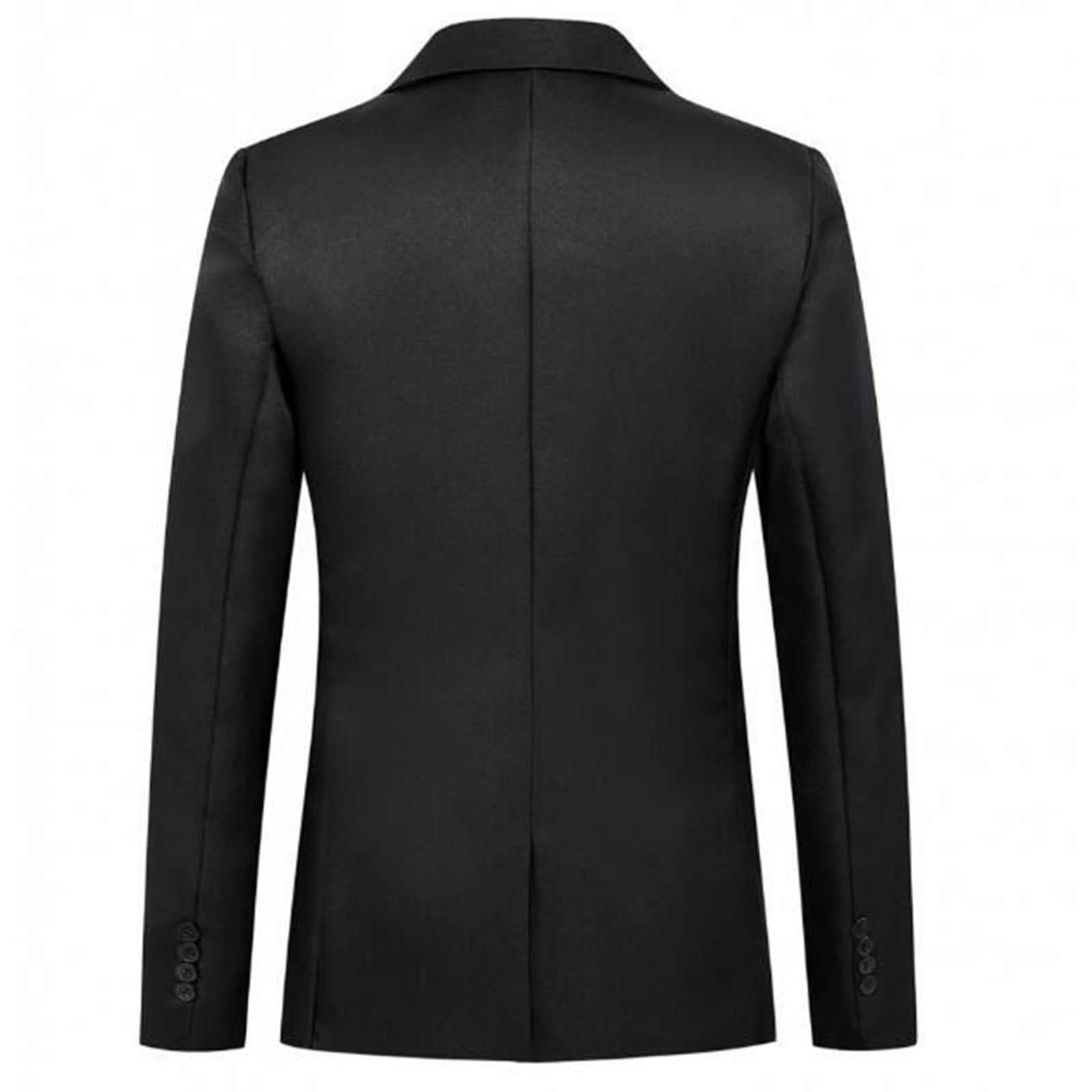 Gubotare Mens Suit Jacket One Button Solid Tuxedo Blazers Jacket ...