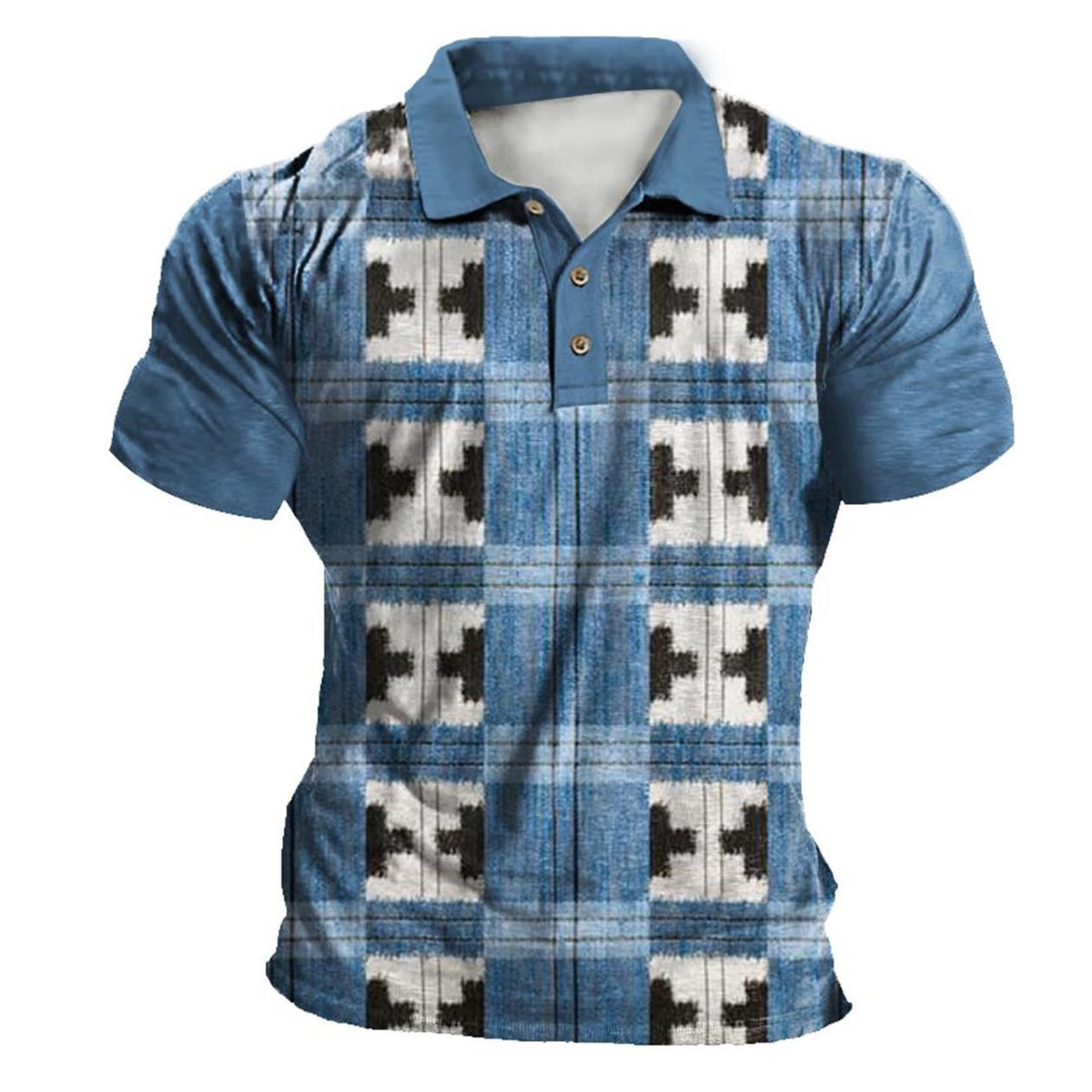 Gubotare Mens Summer Polos Short Sleeve Mens Polo Shirts Vintage