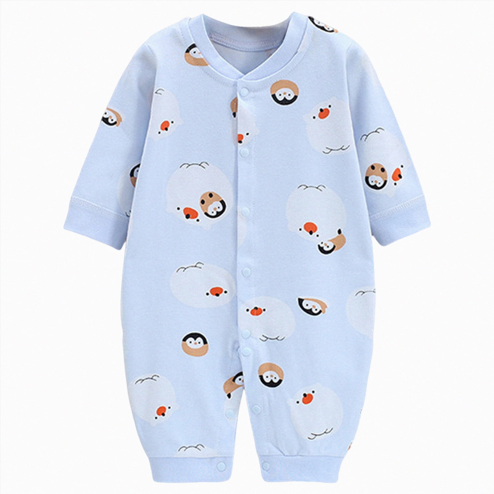 Gubotare Neutral Baby Clothes Long Sleeve Fleece Baby Bodysuit with ...