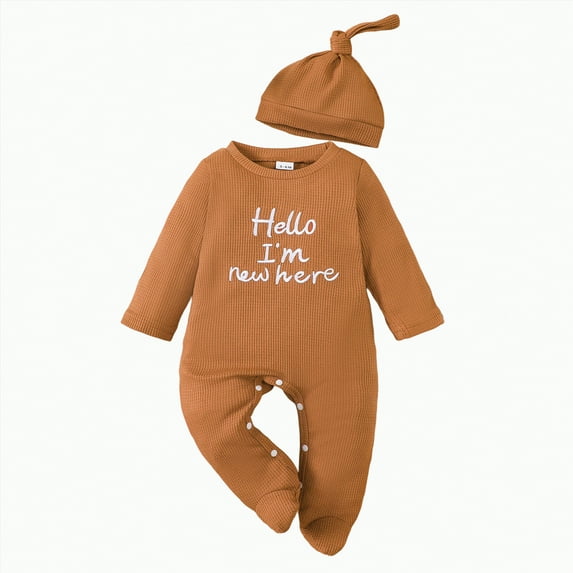 Gubotare Newborn Boy Clothes Fall Baby Long Sleeve Romper Jumpsuit ...