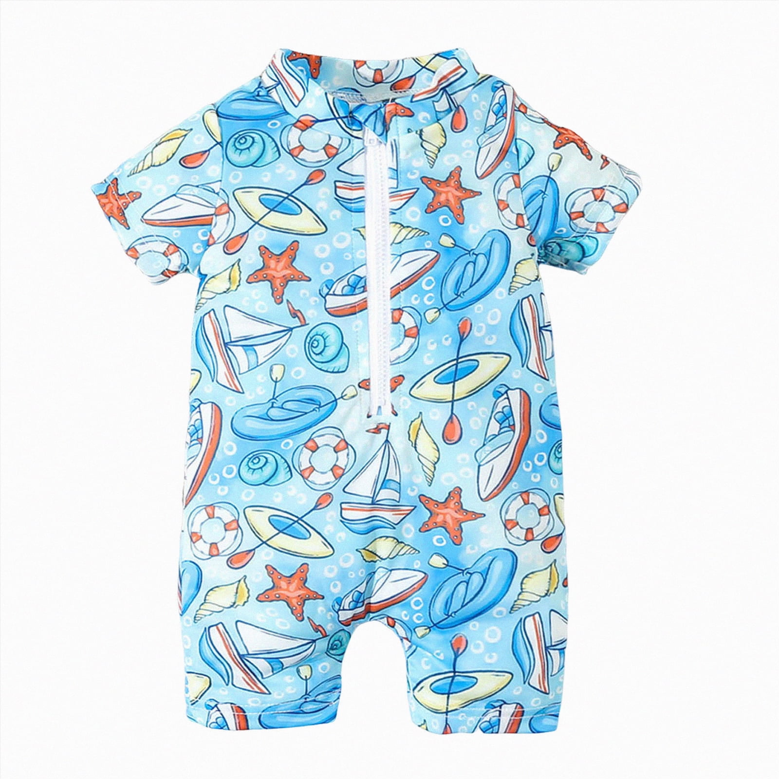 Gubotare Newborn Swimsuit Boy One Piece Boys One Piece Rash Guard ...