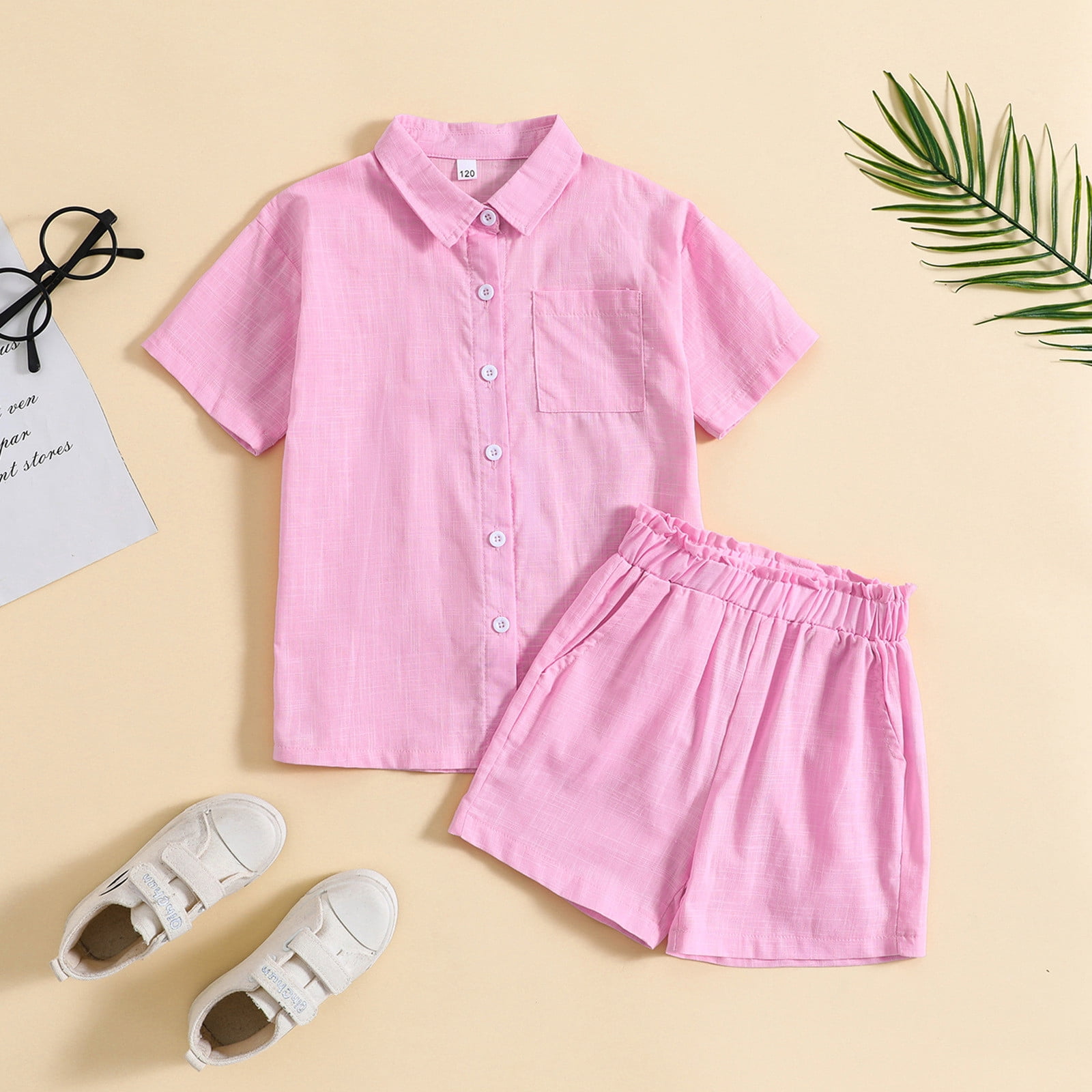 Gubotare Outfits Short Set Girls Clothes Set Character Print Short ...