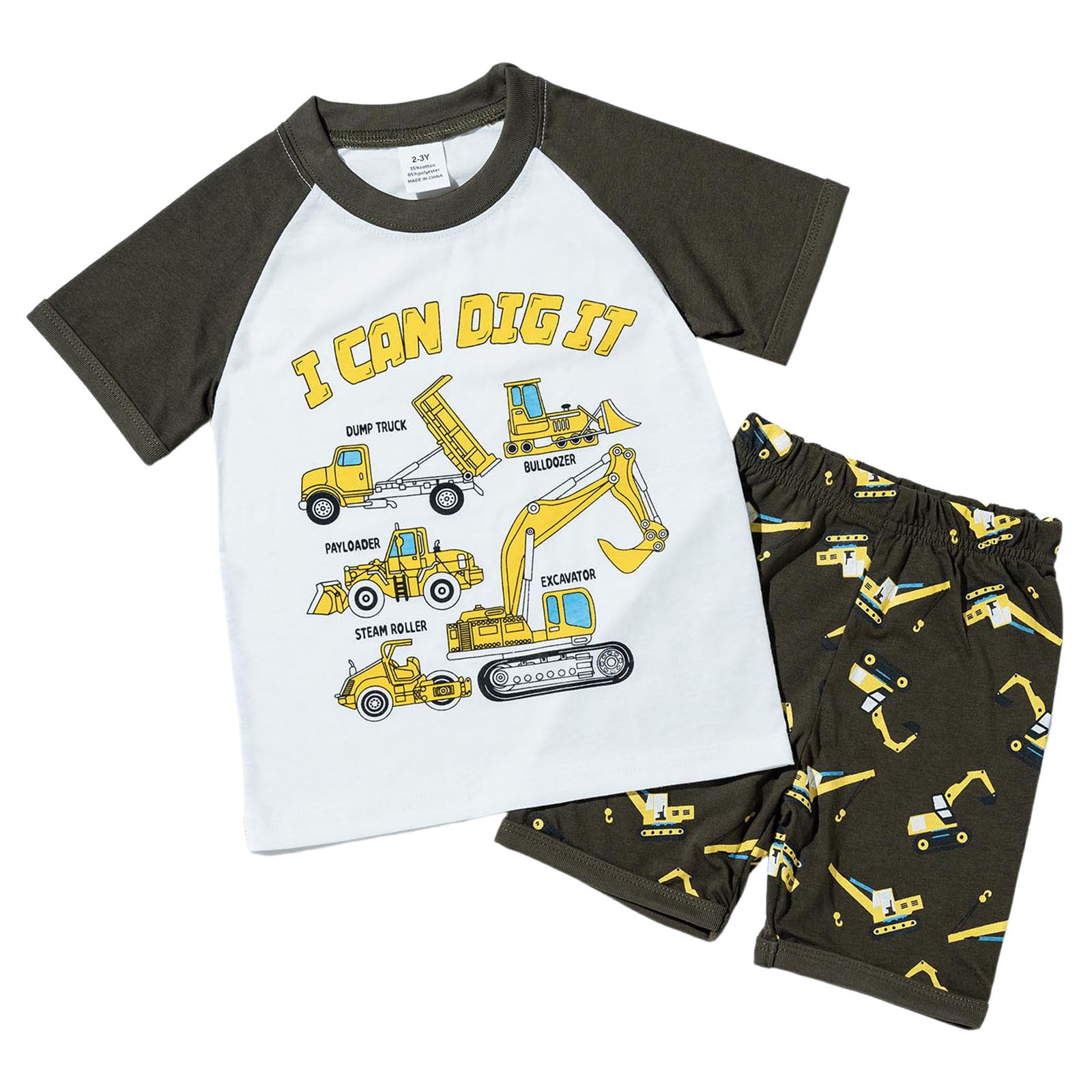 Gubotare Pjs Boys Toddler Car Pajamas Boys Girls Kids Cool Short Summer ...