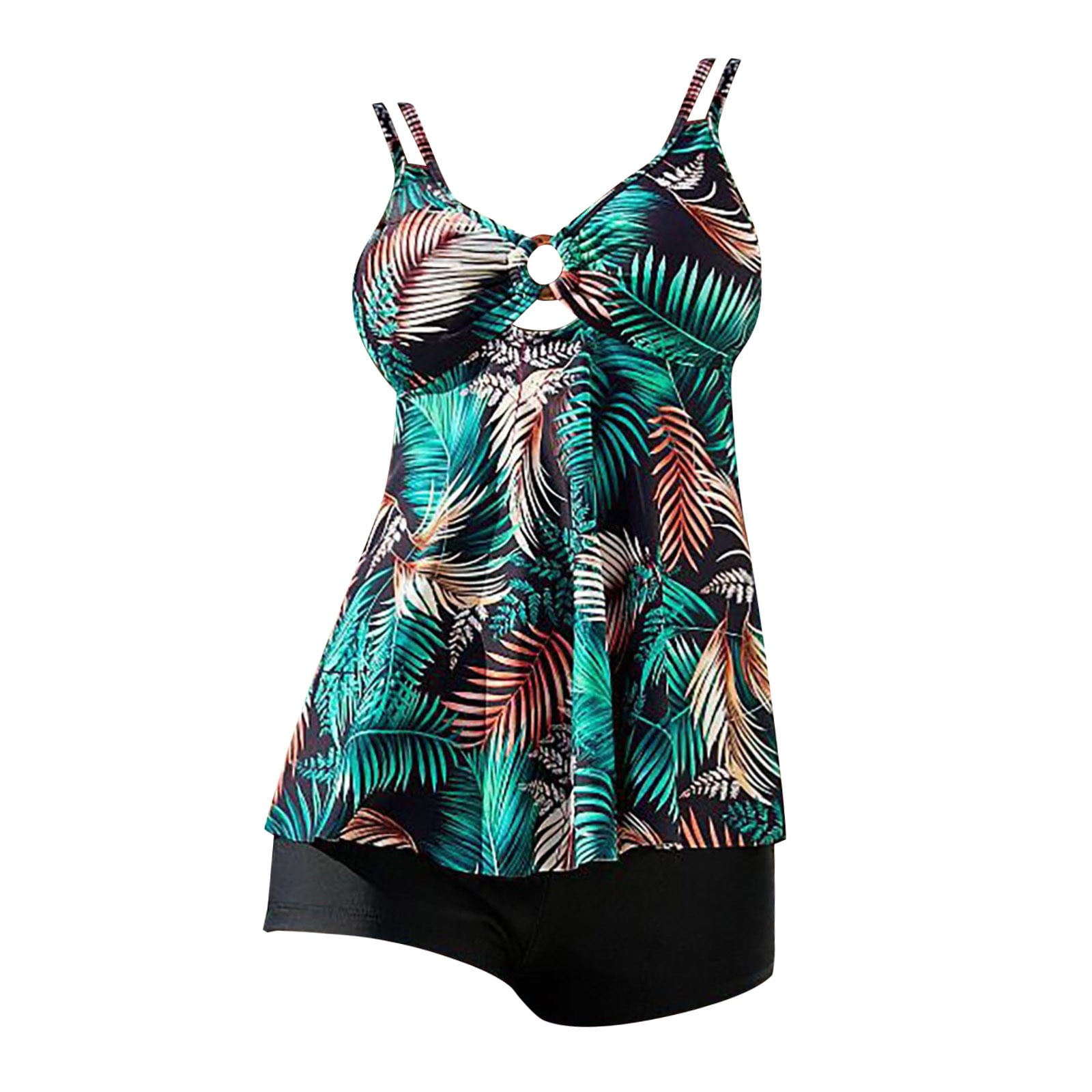 Gubotare Plus Size Swimsuit for Women Underwire Women's Tankini Bathing ...