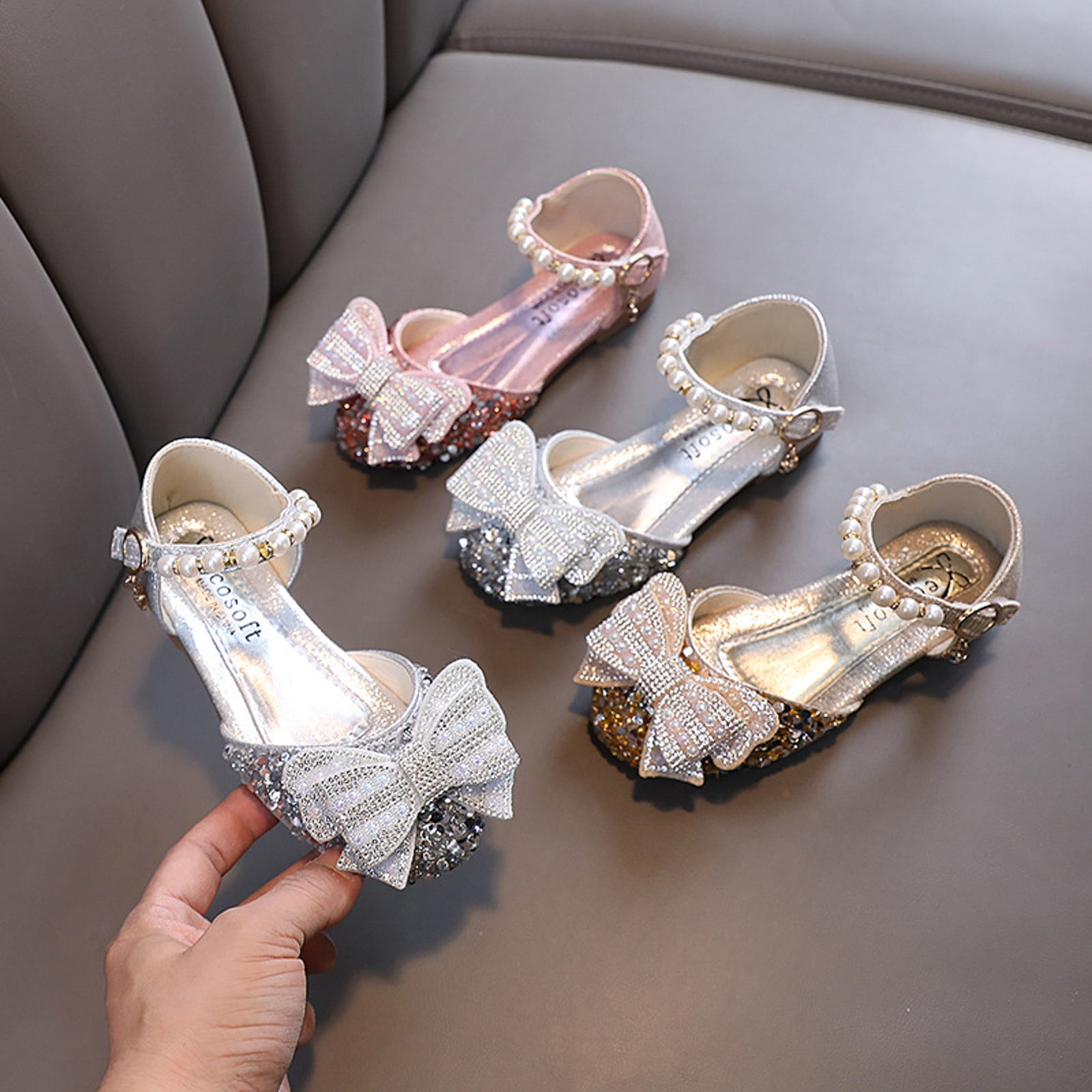 Gubotare Sandals Girl Comfortable Girl's Flower Flat Sandals Cute ...