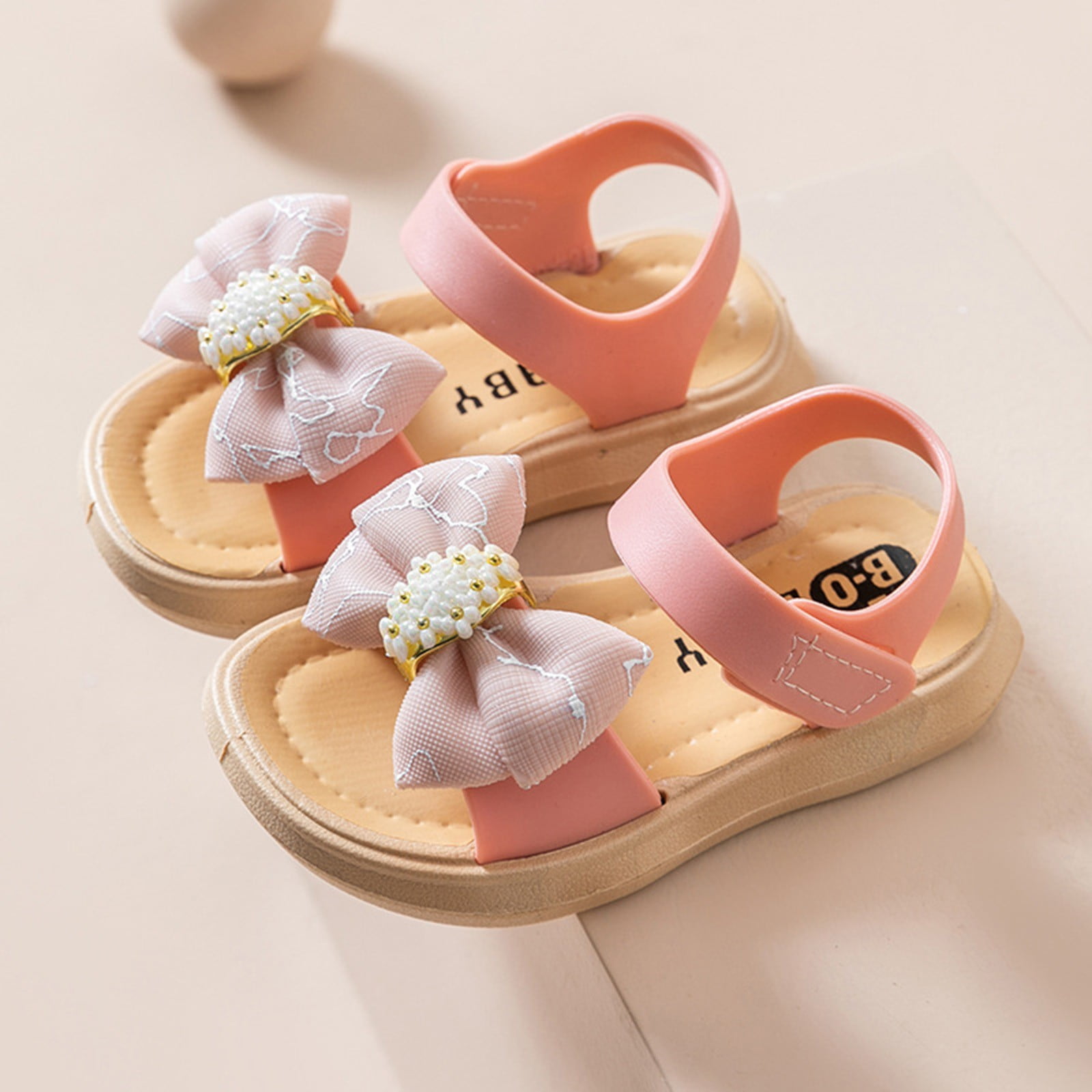 Gubotare Sandals Girl Fashion Girl's Flower Flat Sandals Cute Summer ...
