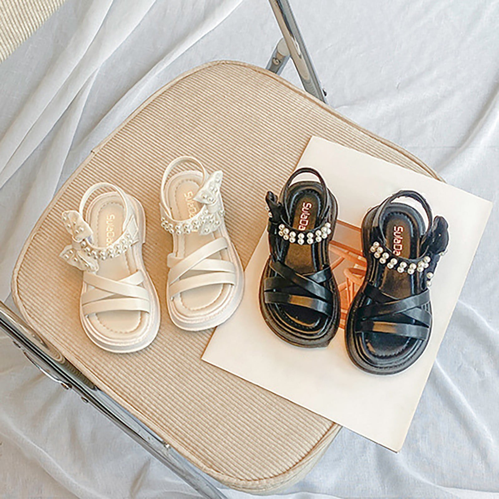 Gubotare Sandals for Girl Girls Dress Shoes Toddler Kids Heels Sandals ...