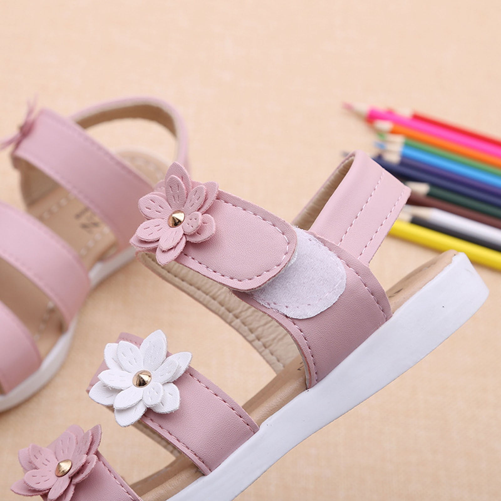 Gubotare Sandals for Girl Summer Toddler Little Kid Big Kid Dress Open ...