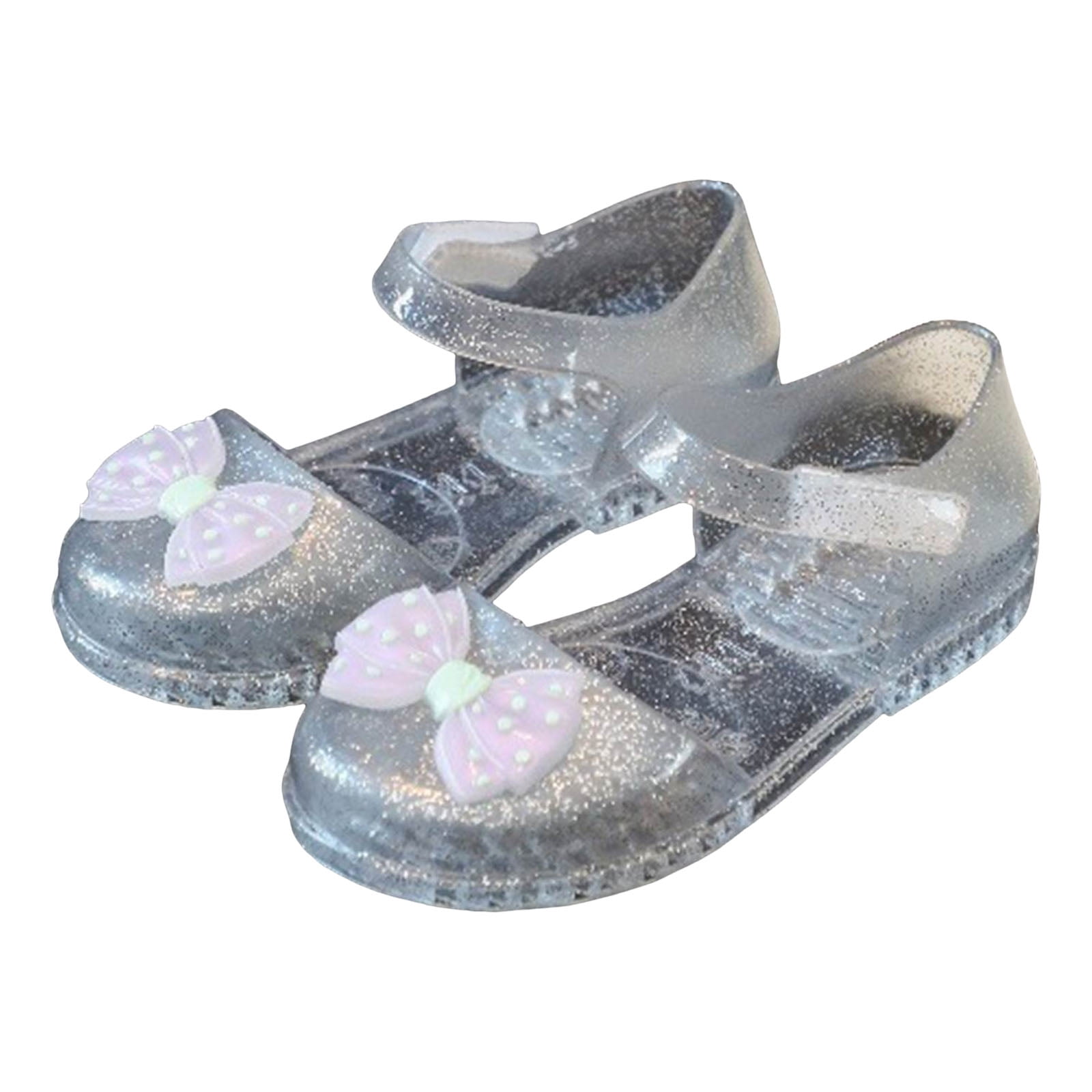 Gubotare Sandals for Girls Princess Jelly Heels Birthday Party Sandals ...