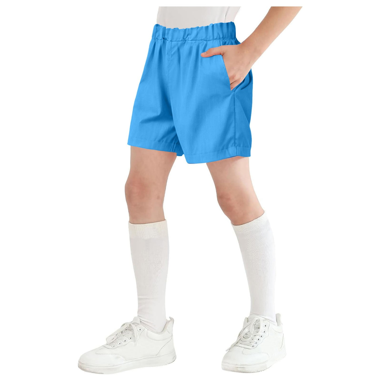 Gubotare School Shorts for Boys Boys'School Uniform Flat Front Shorts ...