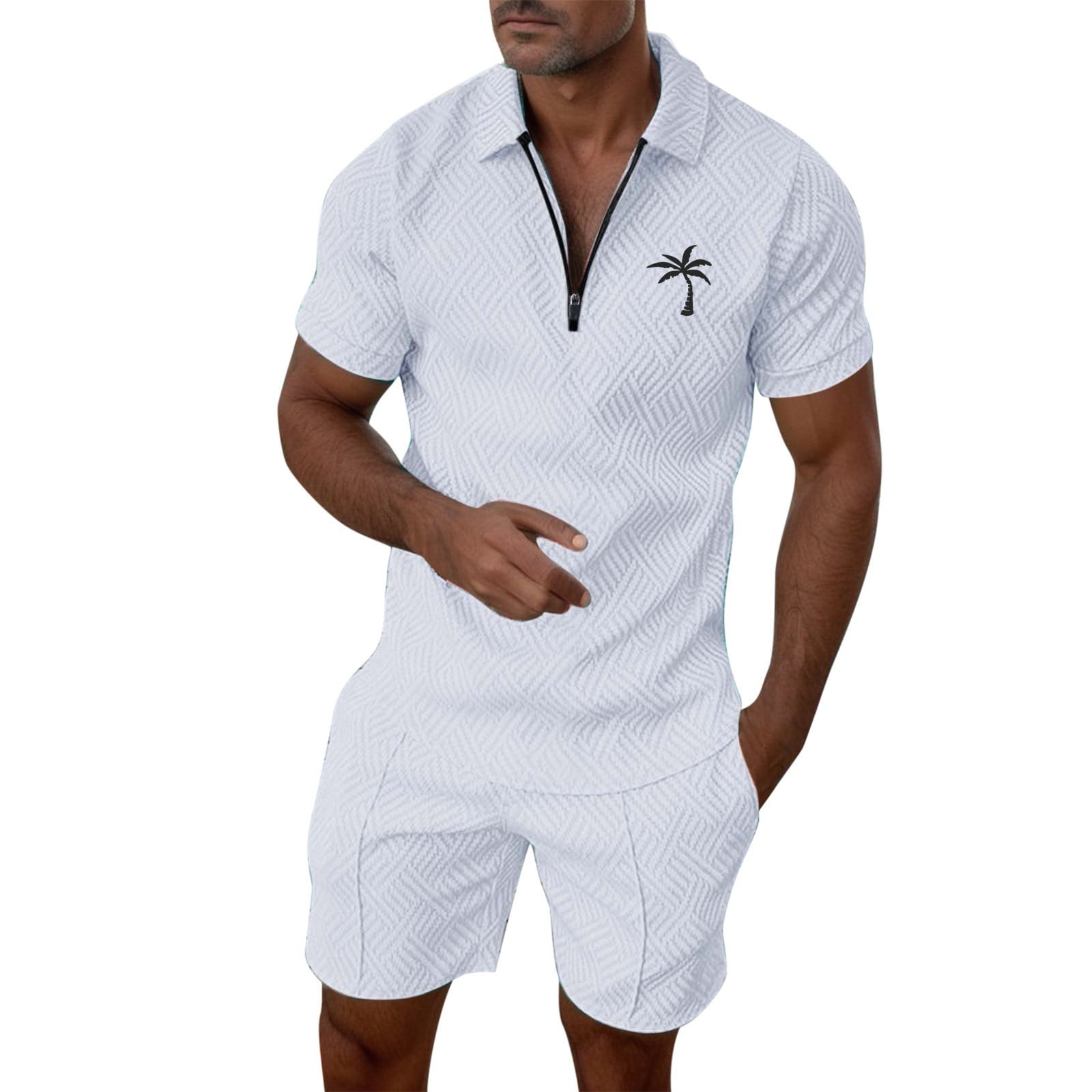 Gubotare Set For Men Casual Summer Shirts And Shorts For Men Outfit