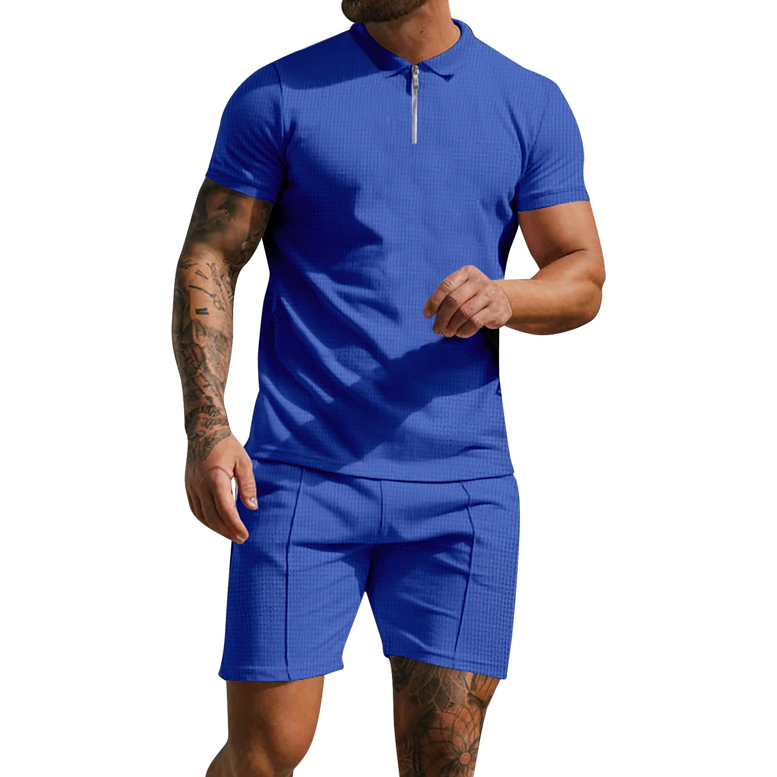 Gubotare Short Outfits For Men Mens Short Sets Outfits 2 Piece Summer