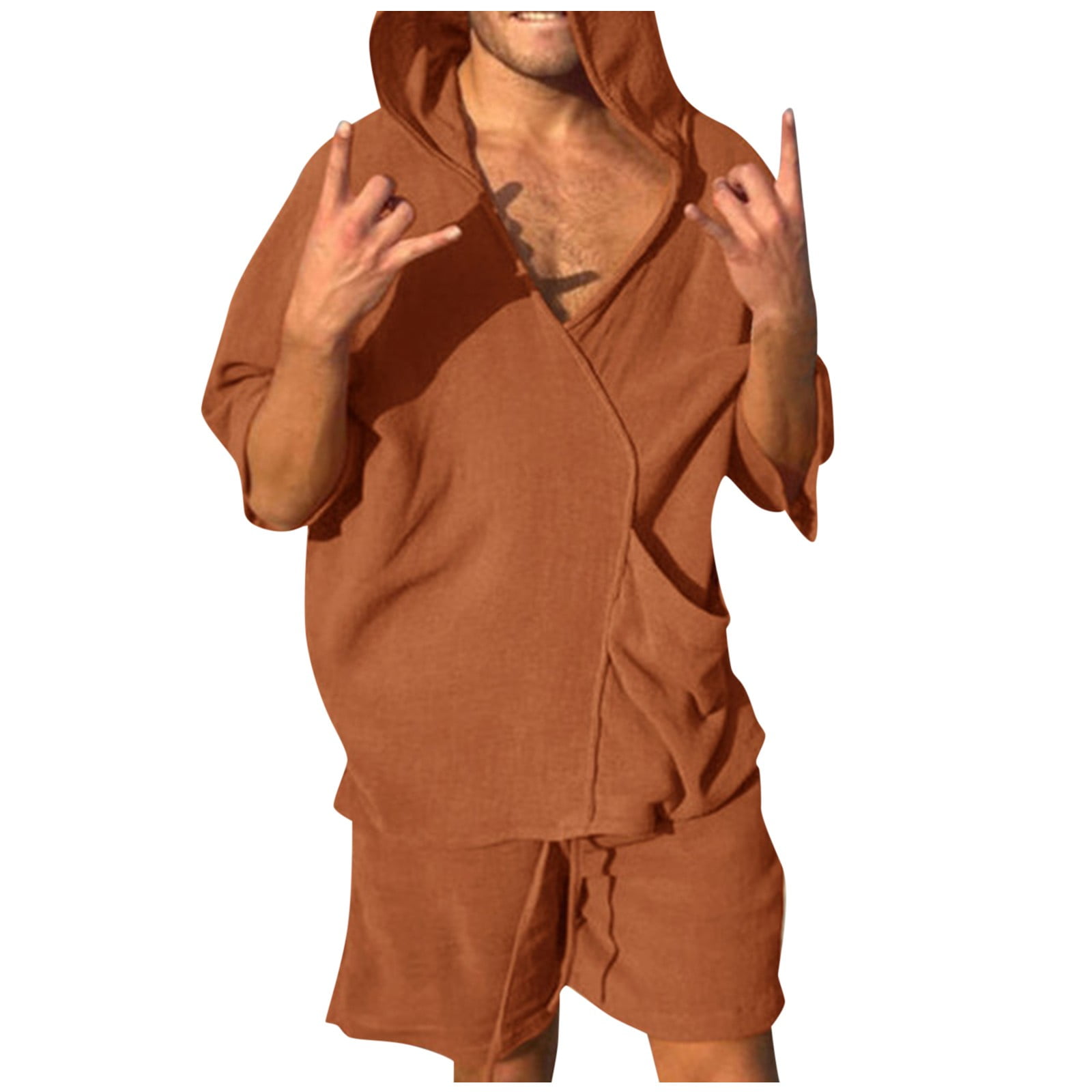 Gubotare Short Set For Men Casual Mens Polo Shirt And Shorts Set