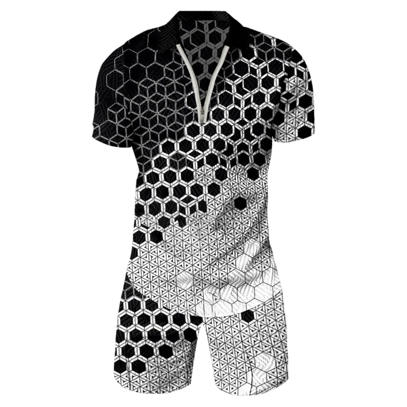 Gubotare Shorts Tracksuit Mens Casual 2 Piece Outfits Set Summer