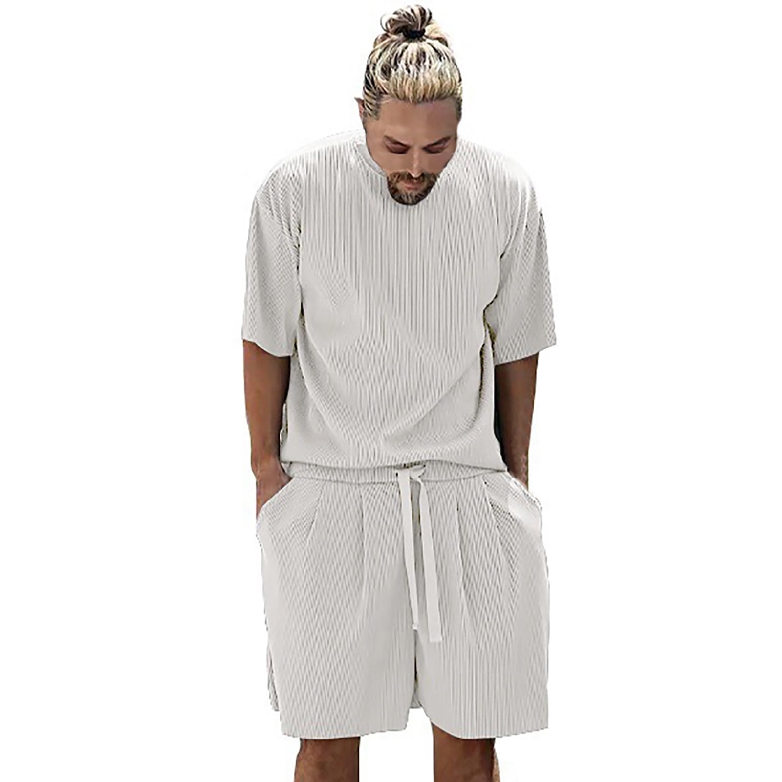 Gubotare Shorts Tracksuit For Men Mens Sets 2 Pieces Summer Outfits