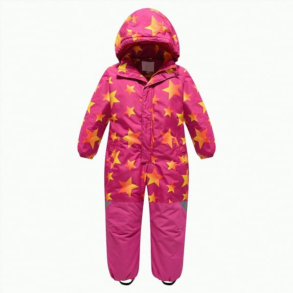 Gubotare Snow Suit for Boys Snowsuit Kids Girls Boys One Piece Snowsuit ...