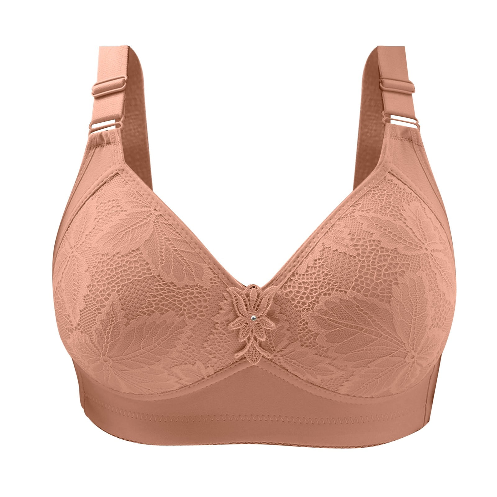 Gubotare Strapless Bra Push Up Full Coverage Underwire Brahide Back Fat Deep Cup Brasmoothing