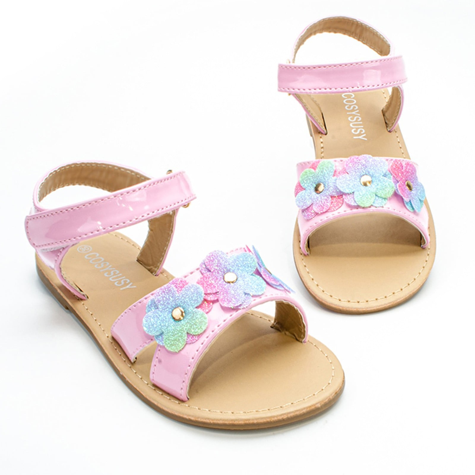 Gubotare Summer Sandals for Baby Girl Girls And Toddler Girls Flat Sandals Casual Summer (Pink ...