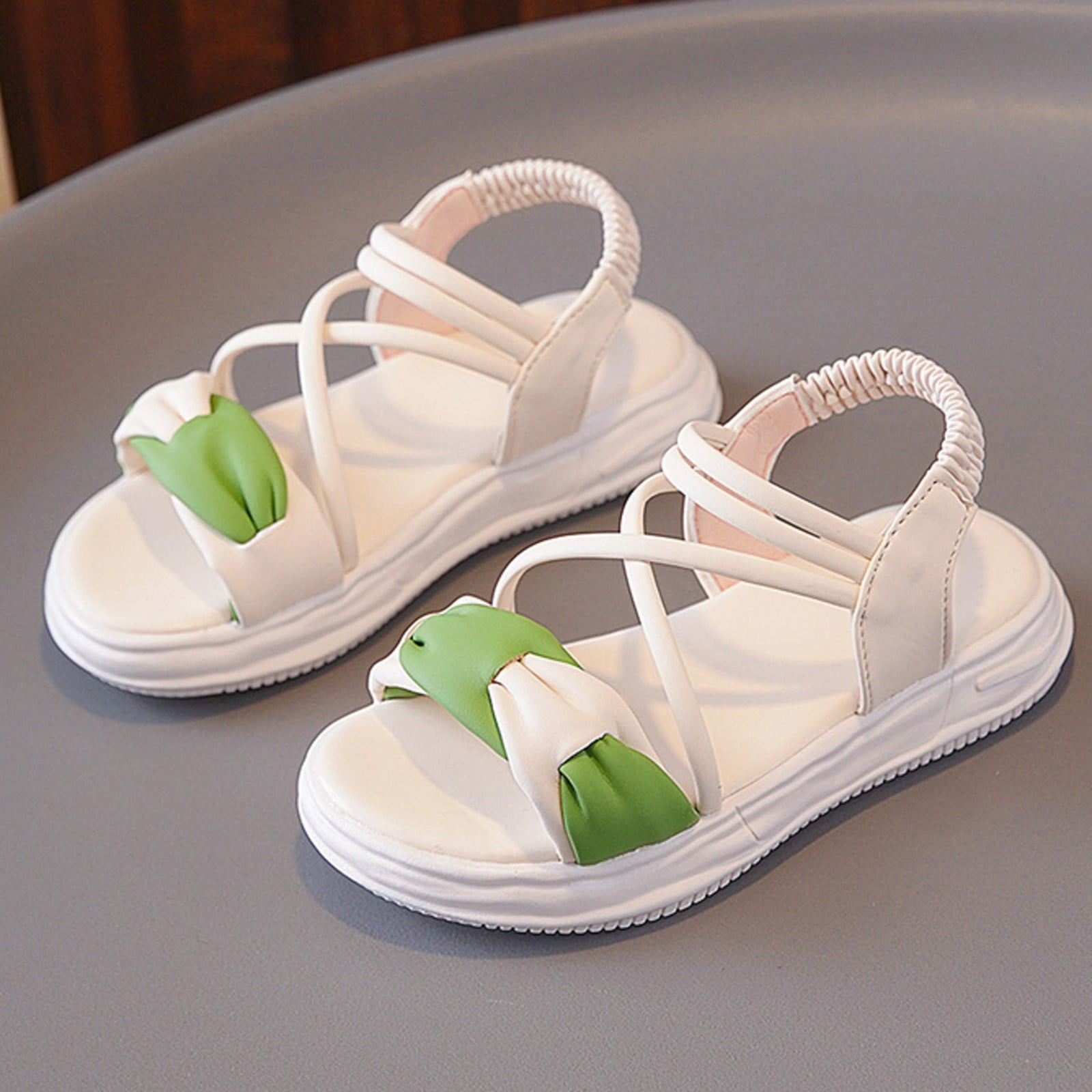 Gubotare Summer Sandals for Girl Girls Strappy Summer Sandals Open-Toe ...