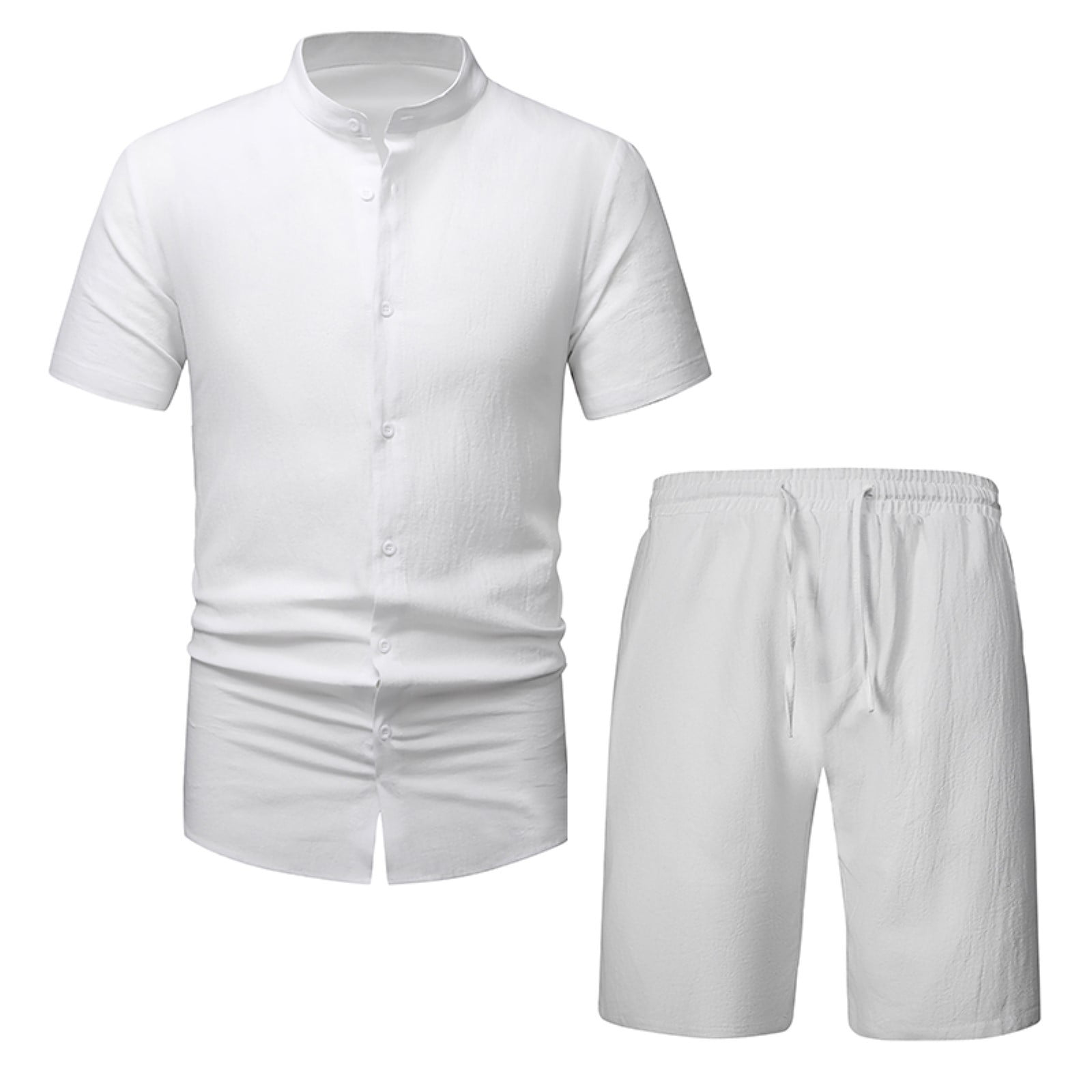 Gubotare Summer Sets Men 2 Piece Shirts And Shorts For Men Outfit Short