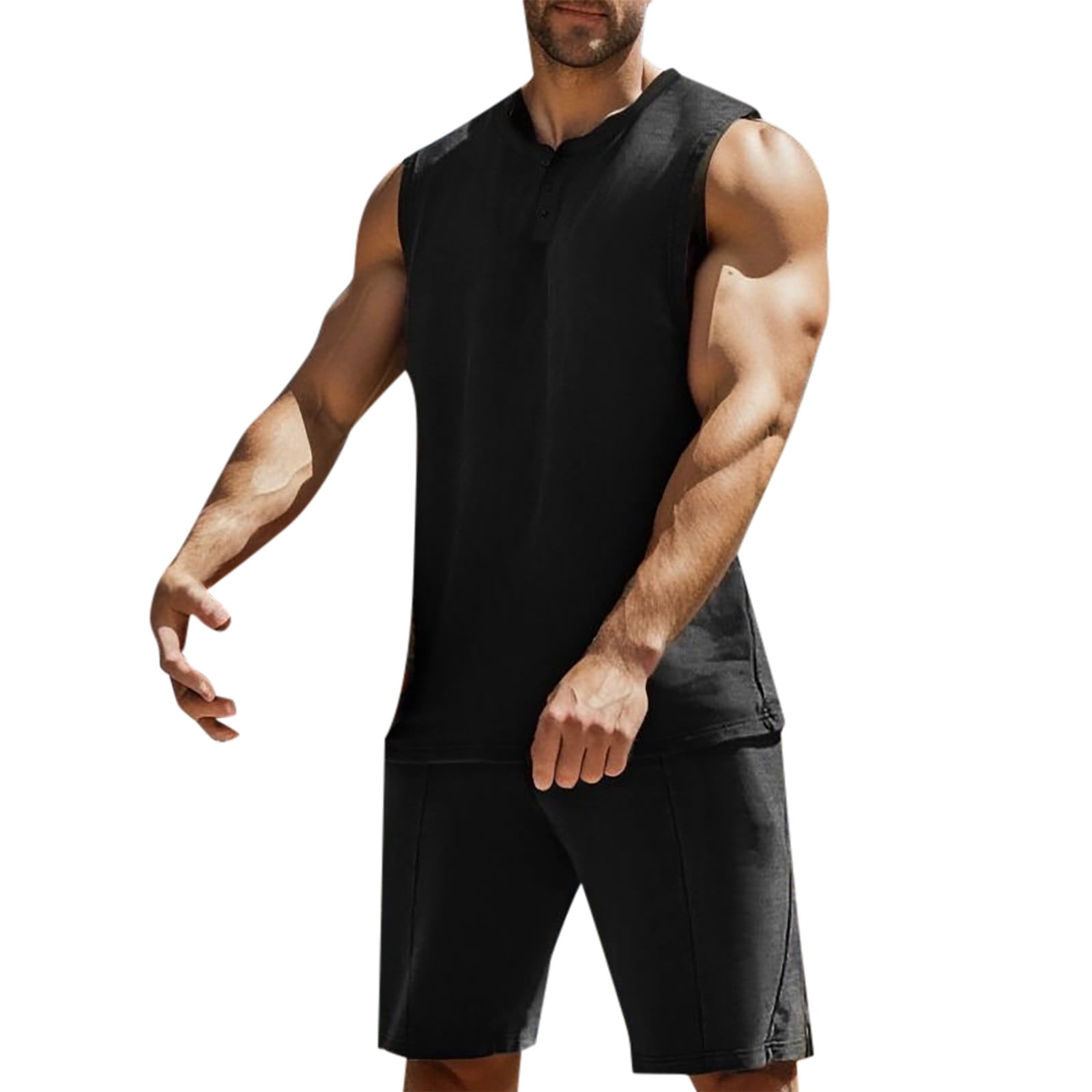 Gubotare Summer Short Sets Mens 2 Piece Outfits Tracksuits Short
