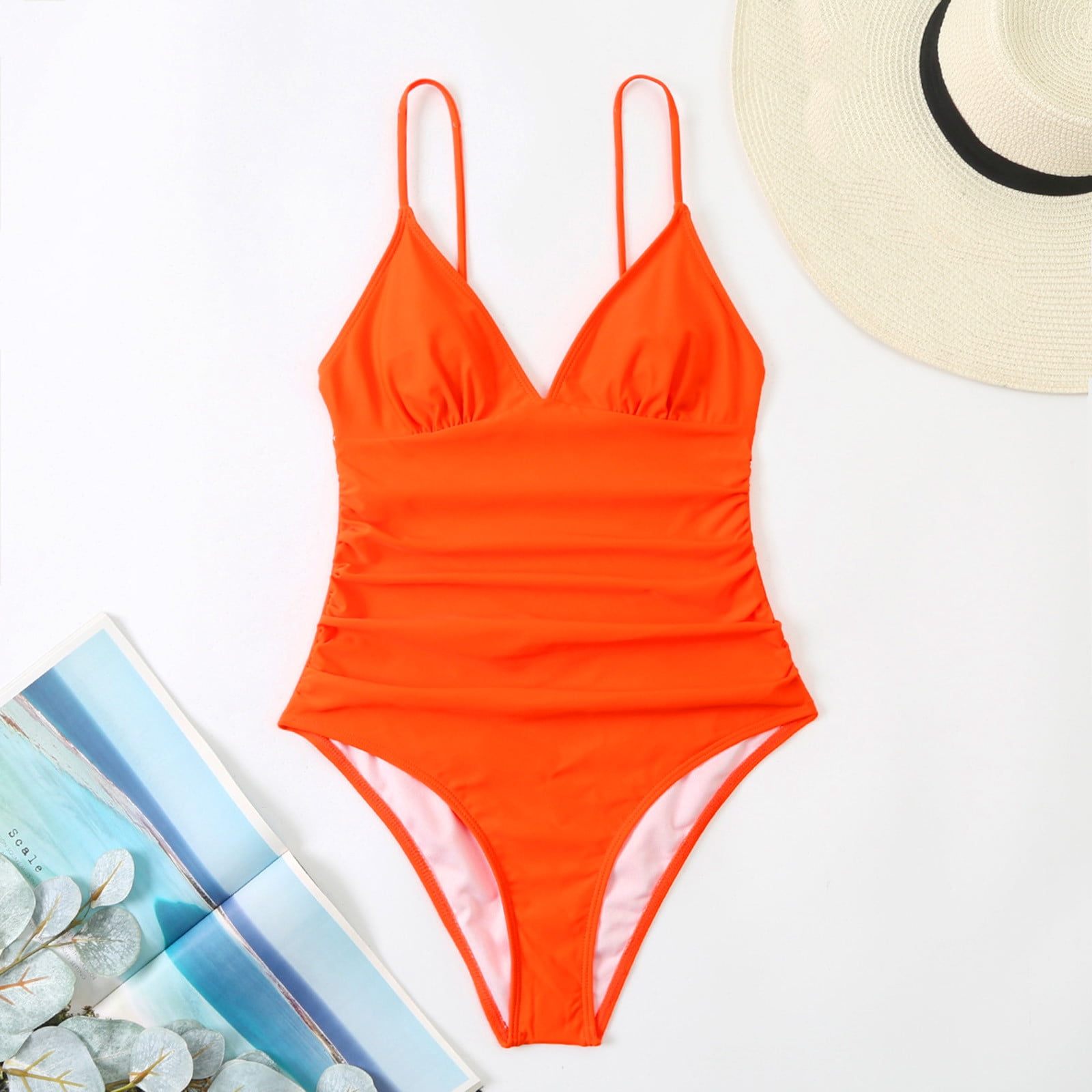 Gubotare Swim Suit Women Cutout One Piece Swimsuits Tummy Control High