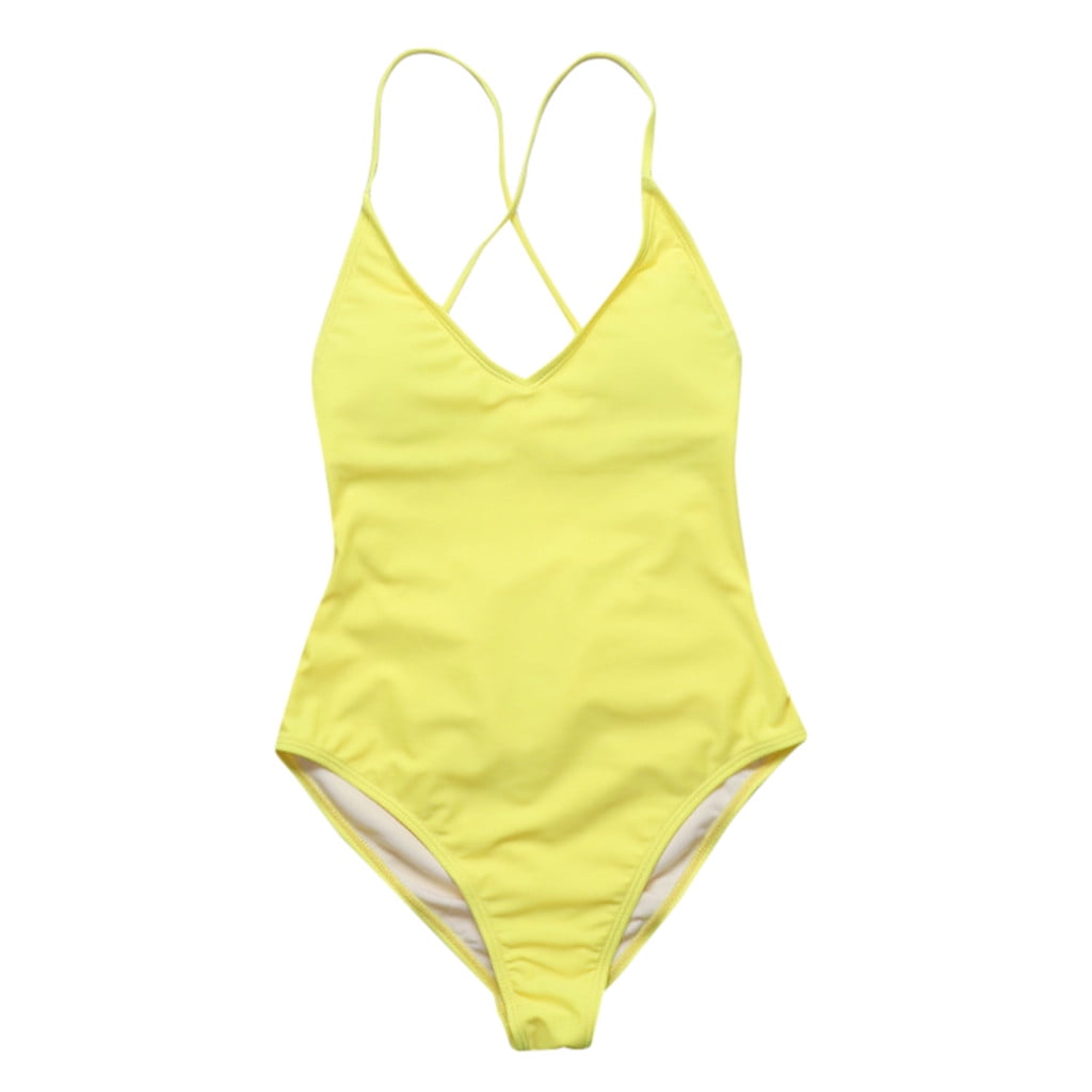 Gubotare Swimsuit for Women 2025 Women's One Piece Swimsuit Plunging ...