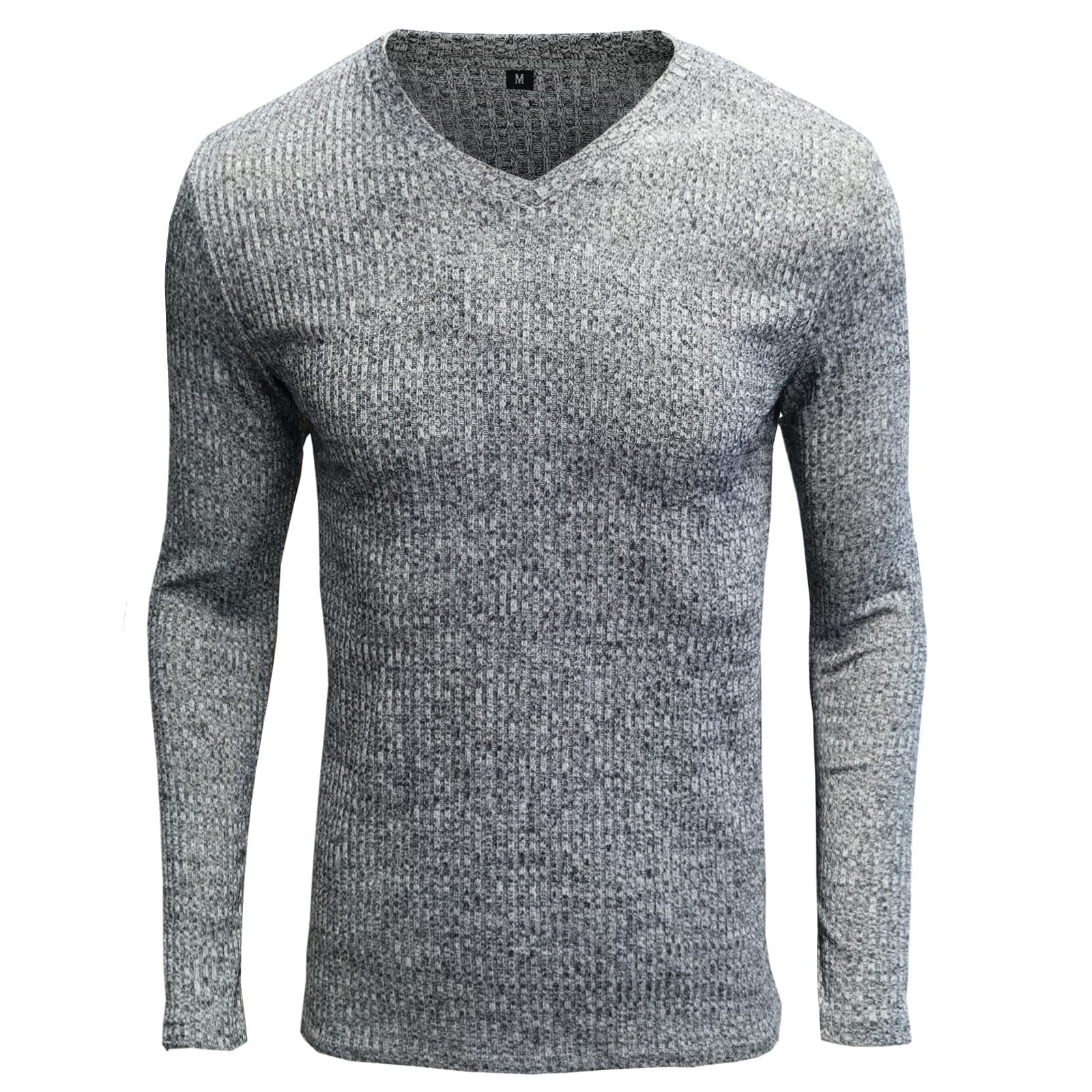 Gubotare Tops for Men Work Casual Men's Fashion Loose Fit Crewneck ...
