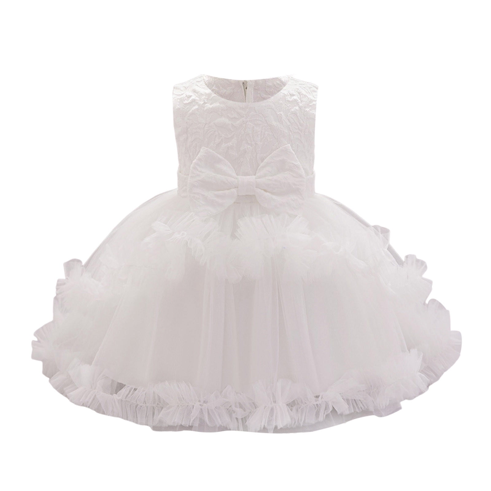 Gubotare Tulle Dress for Girls Infant Baby Ruffle Dress Toddler Girls ...