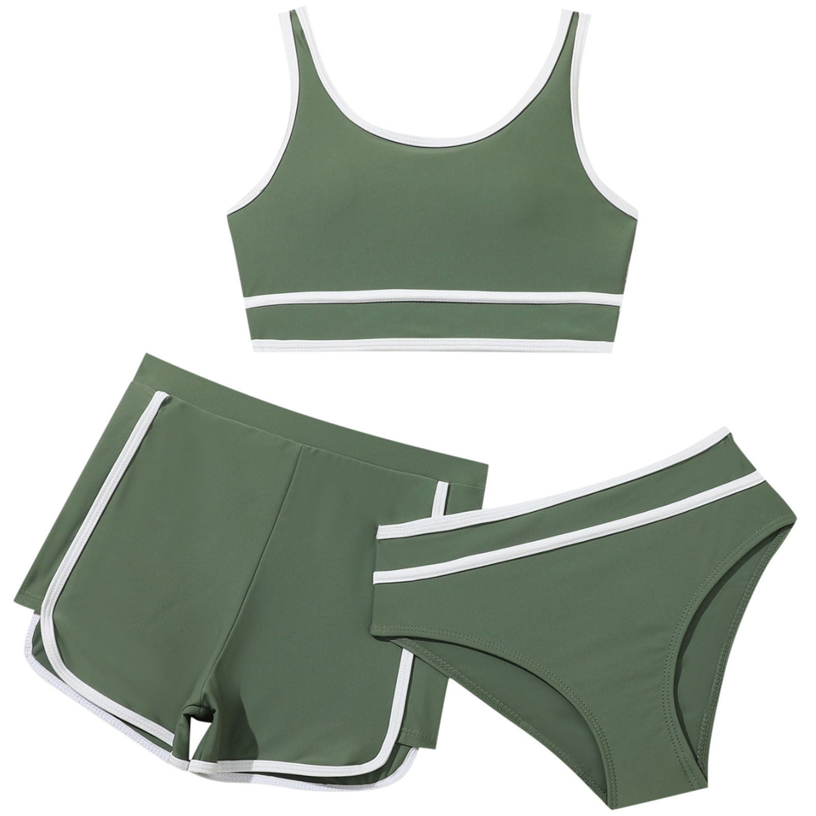 Gubotare Tween Bathing Suits Girls Swimsuit Kids Bathing Suit 3 Pieces ...