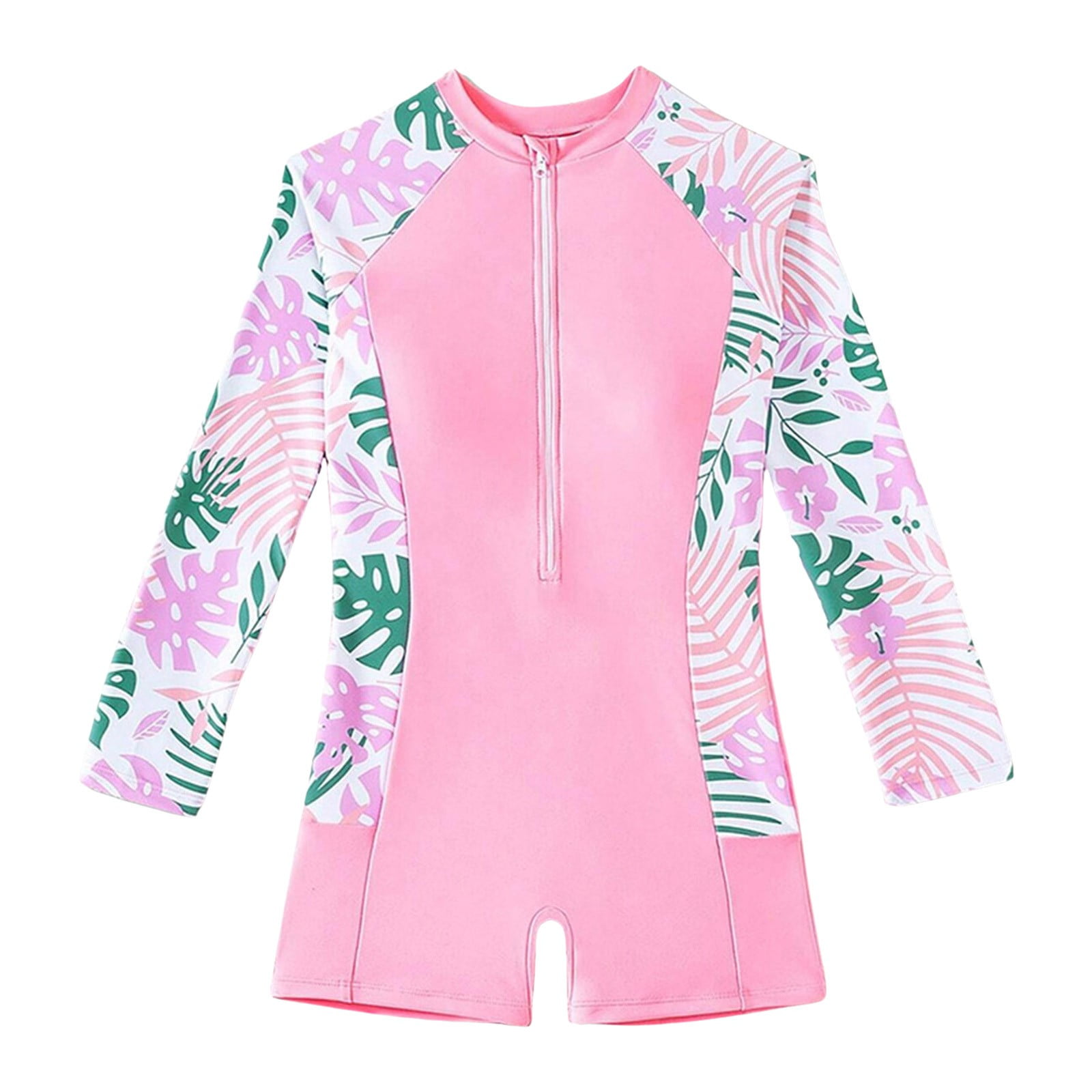Gubotare Tween Girls One Piece Rash Guard Swimsuits for Girl Long ...