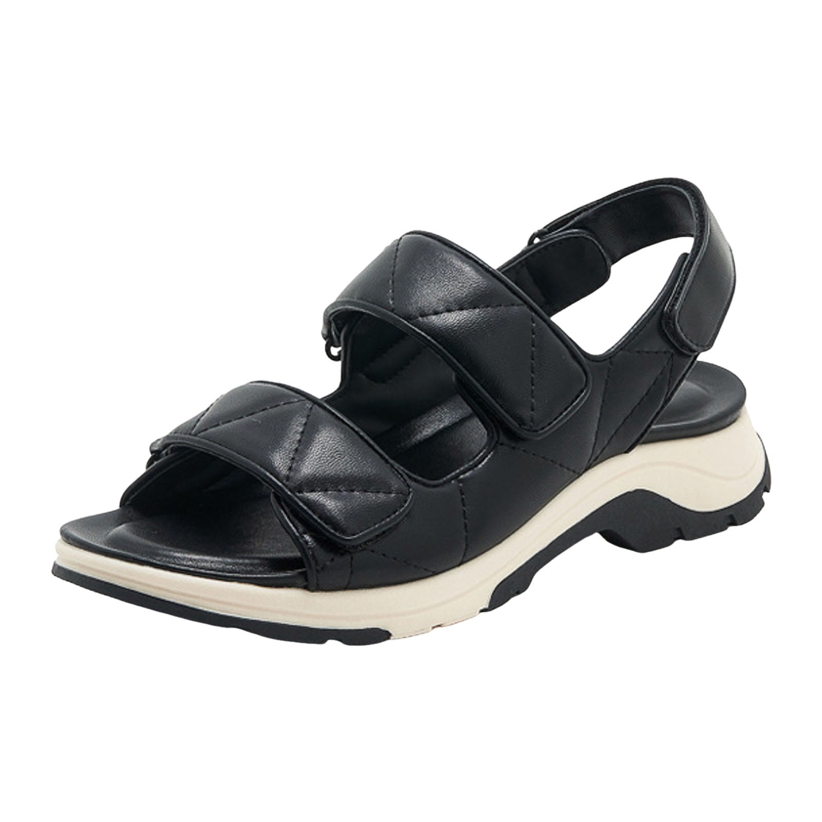 Gubotare Wide Sandals for Women 2025,Strappy Arch Support Flat Wedge ...