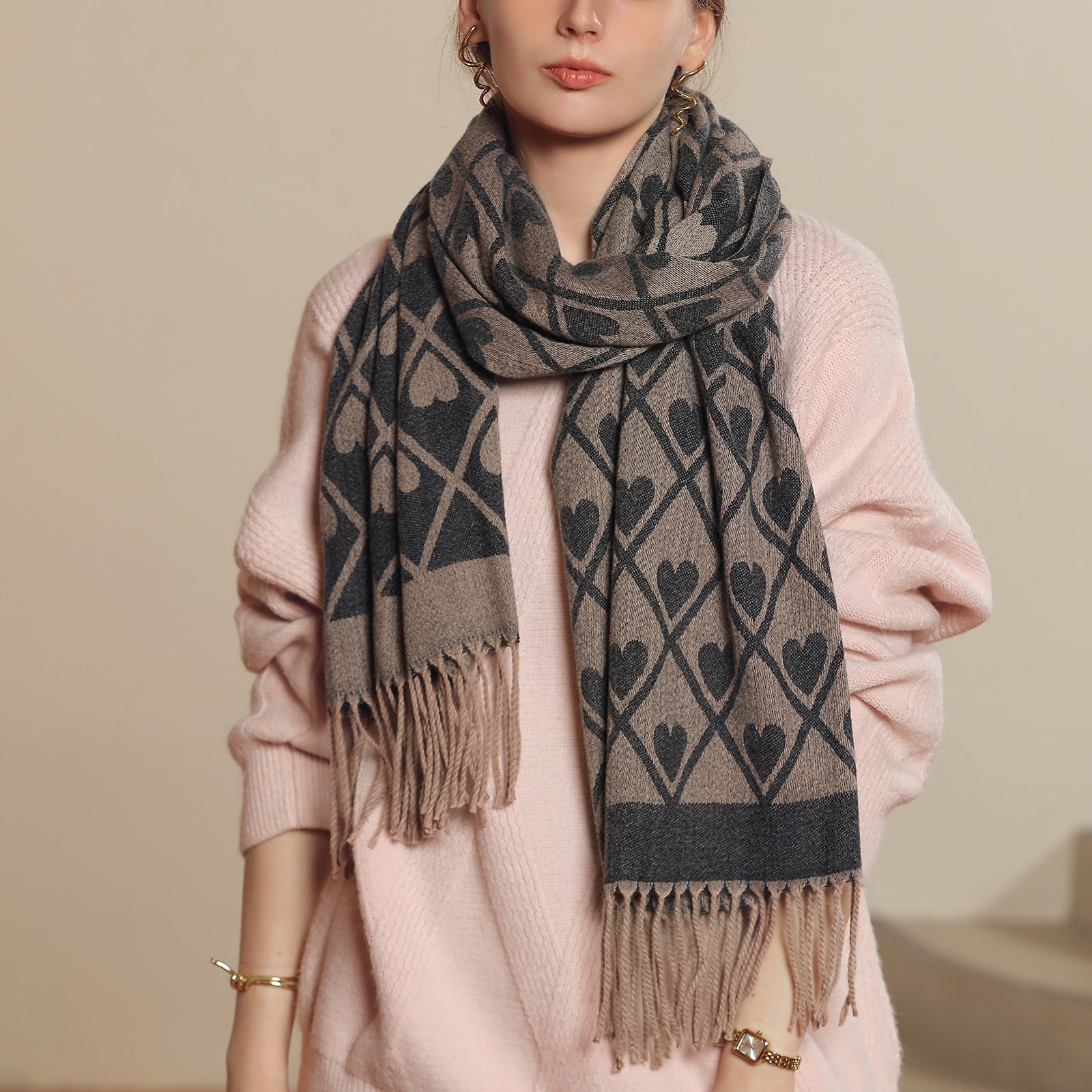 Gubotare Winter Scarf for Women Women's Fashion Long Shawl Women's ...