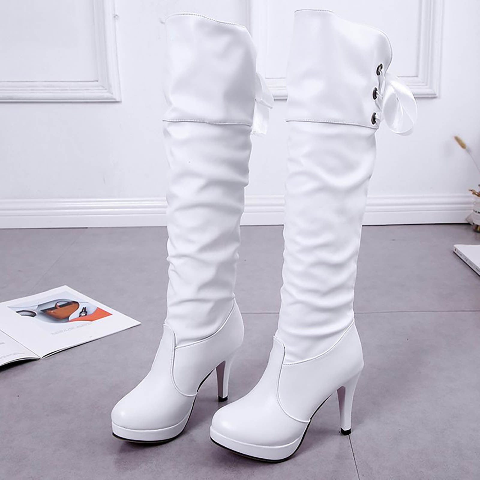 Gubotare Womens Knee High Boots Knee High Boots for Women Boots for ...