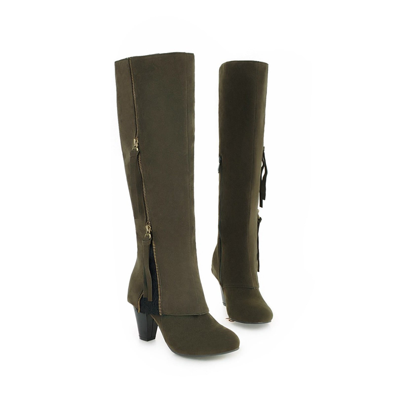 Gubotare Work Boots for Women Boots for Women High Heel Platform Boots ...