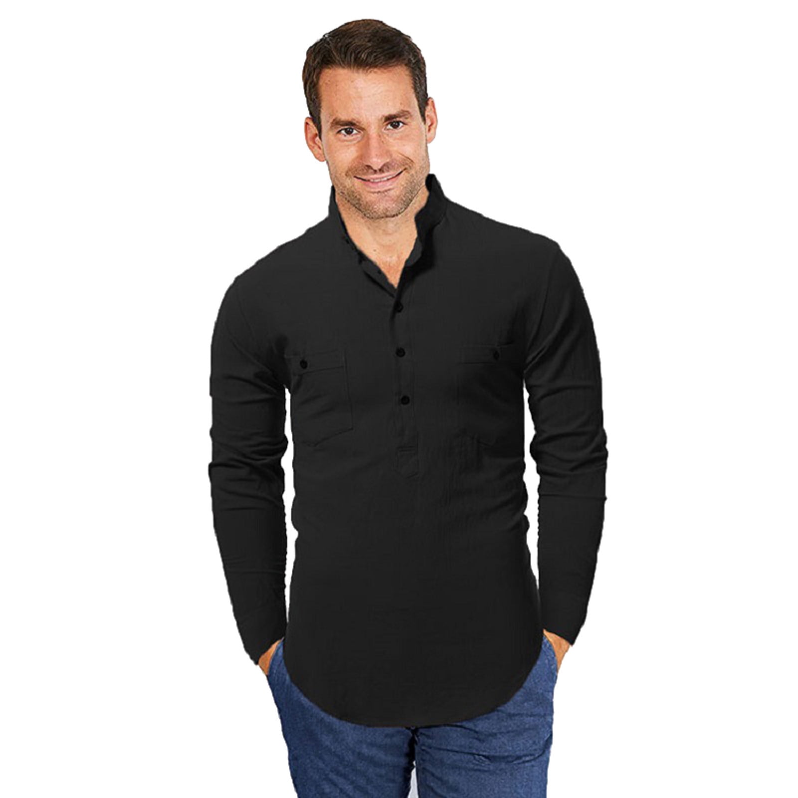 Gubotare Work Shirts for Men Men's Casual Stylish Long Sleeve Buttonup ...