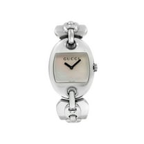 Pre-Owned Gucci 121 Marina Chain MOP Dial Steel Quartz Ladies Watch ...