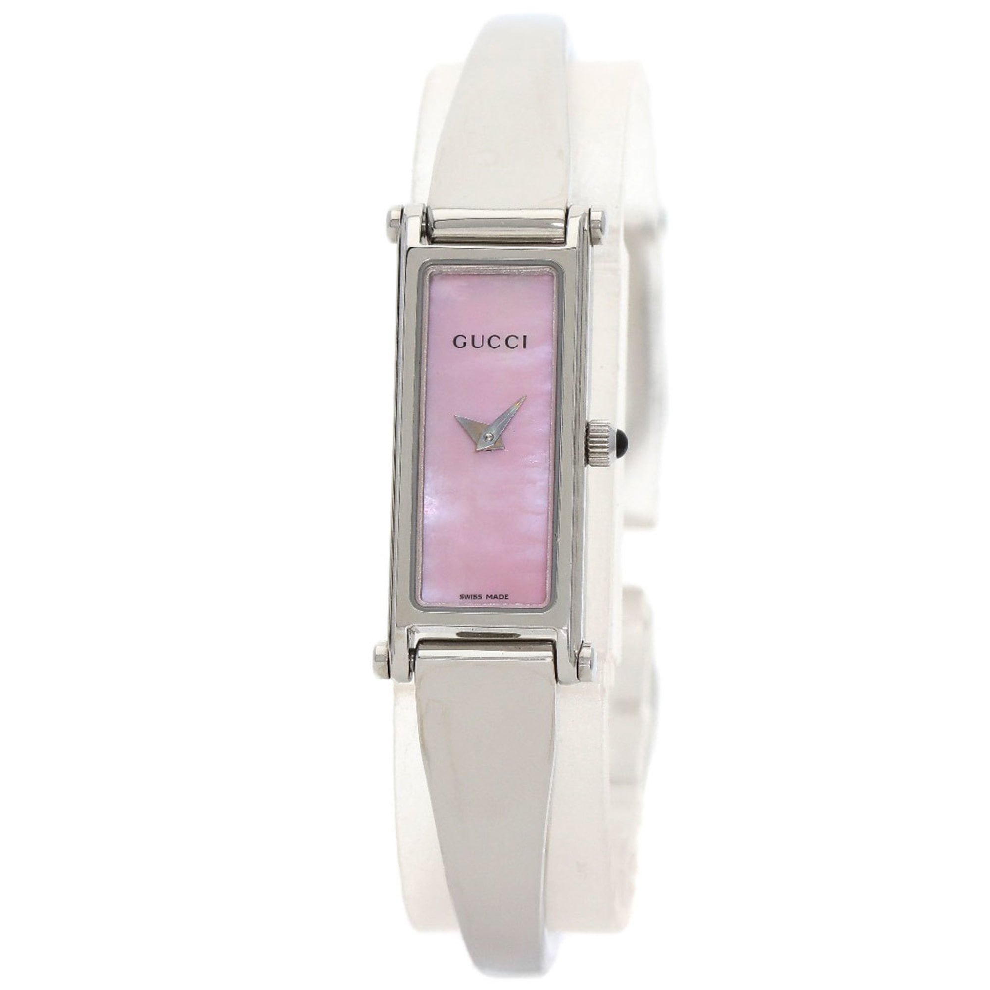 Pre-Owned Gucci 1500L Square Face Watch Stainless Steel SS Ladies GUCCI ...