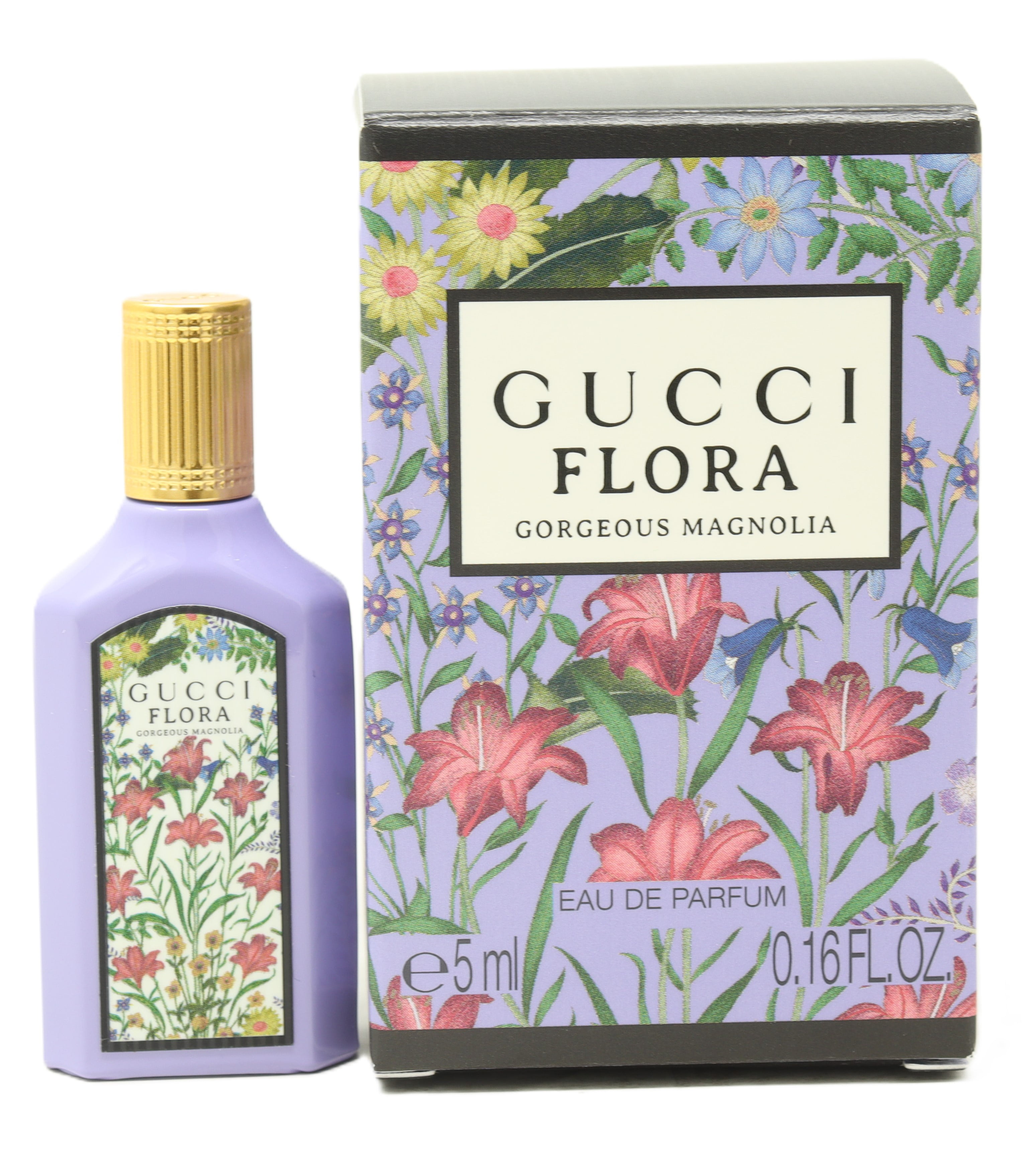 Gucci Flora Gorgeous Magnolia by Gucci Eau De Parfum Miniature 0.16oz ...