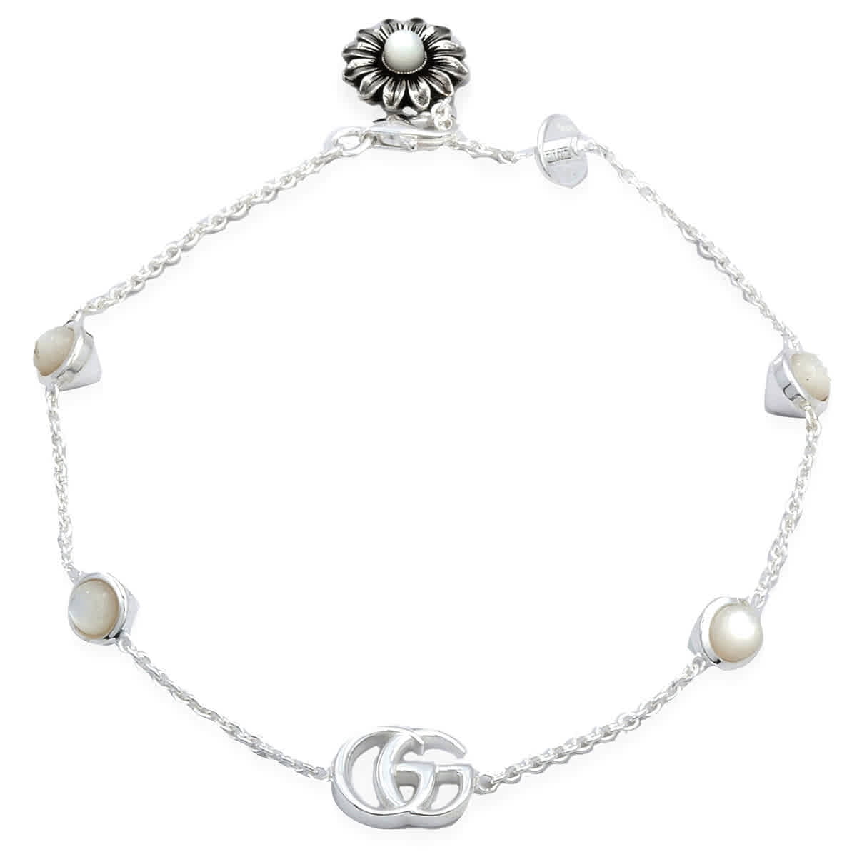 Gucci GG Marmont Mother of Pearl Sterling Silver Bracelet ...